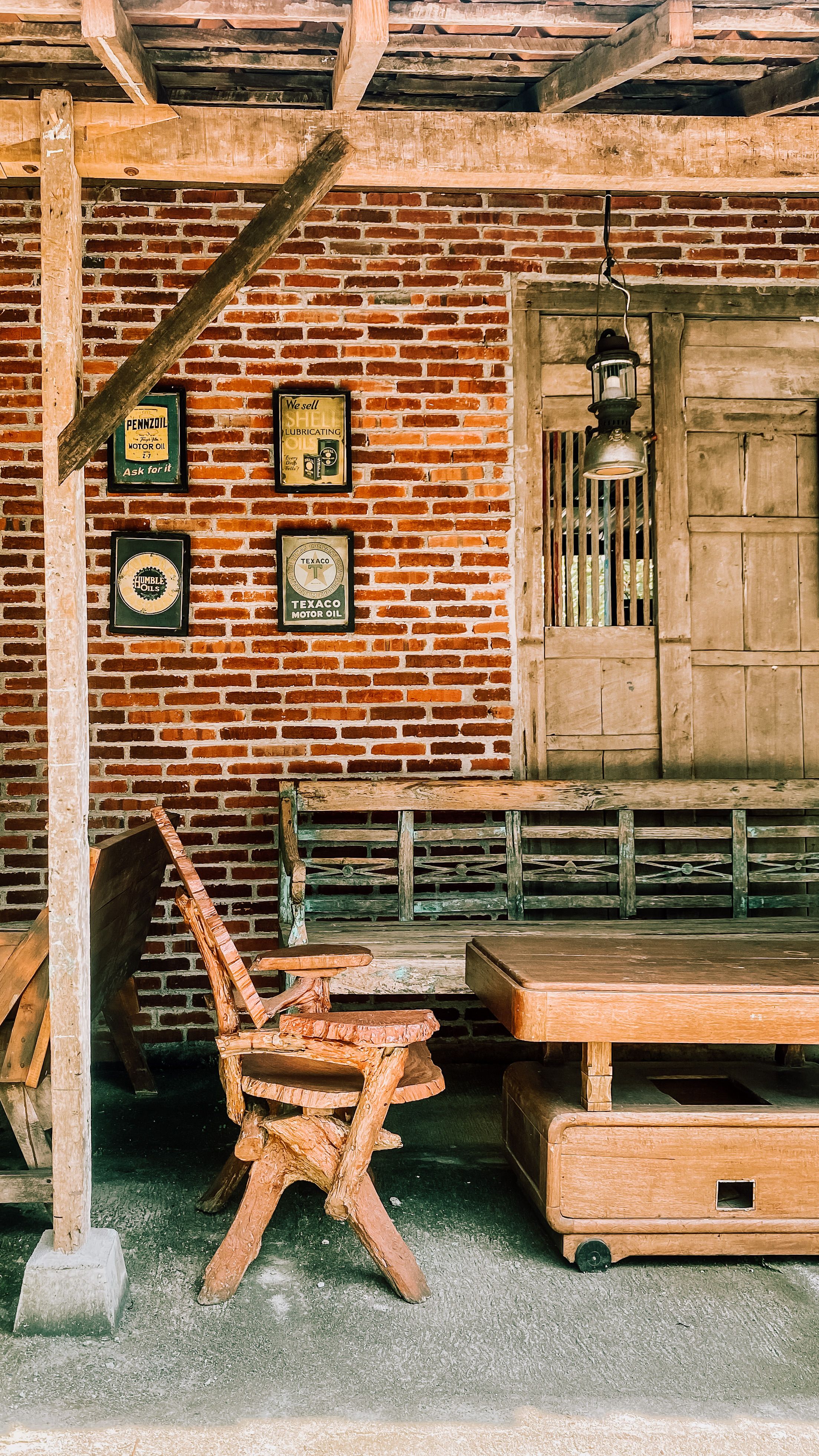 Rustic Solid Sitting Place in Sidewalk Cafe · Free Stock Photo