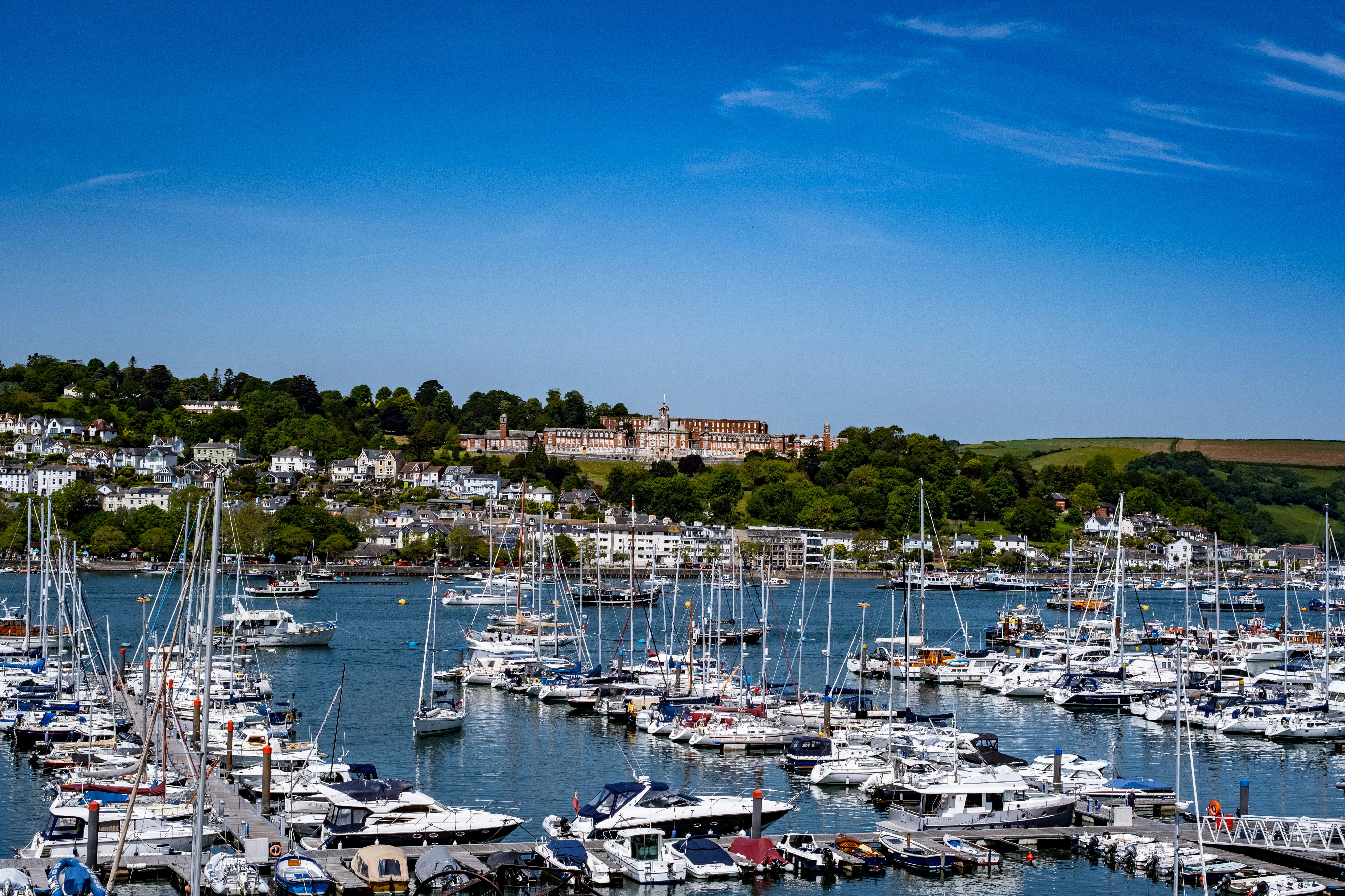 Marina on Sea Shore in Town in UK · Free Stock Photo