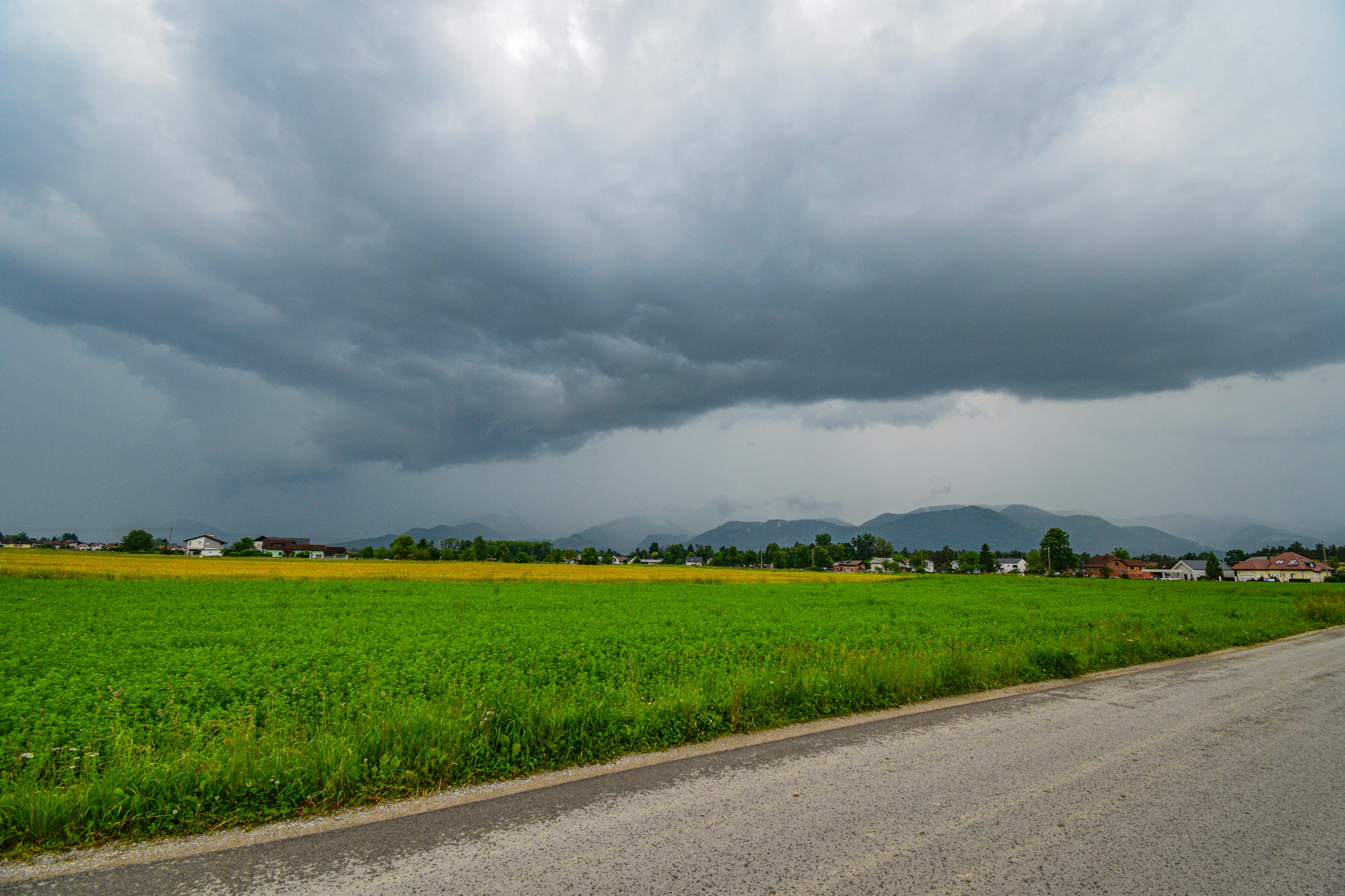 Clouds over Field in Countryside · Free Stock Photo