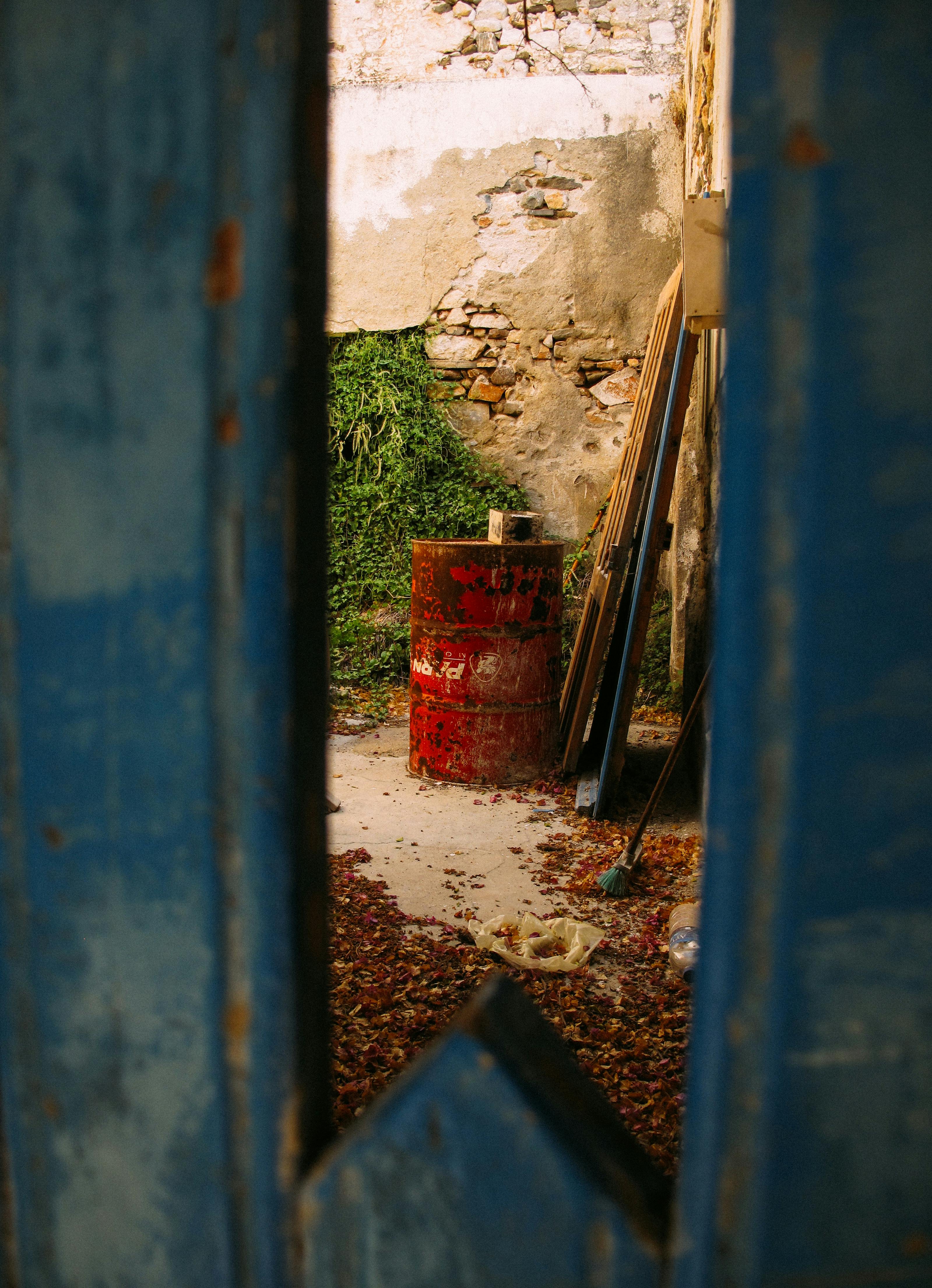 Red Metal Barrel · Free Stock Photo