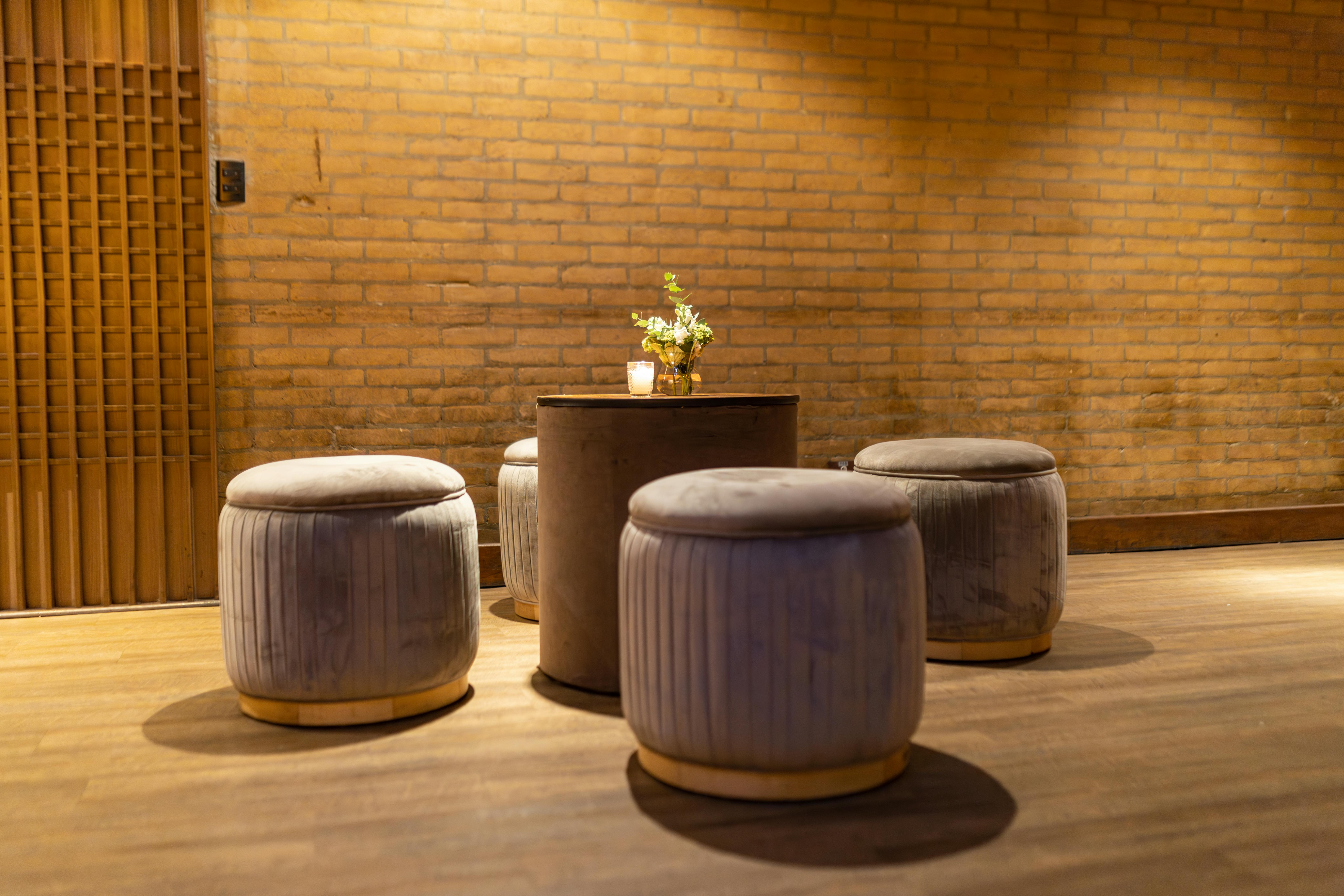 Poufs in a Hall · Free Stock Photo