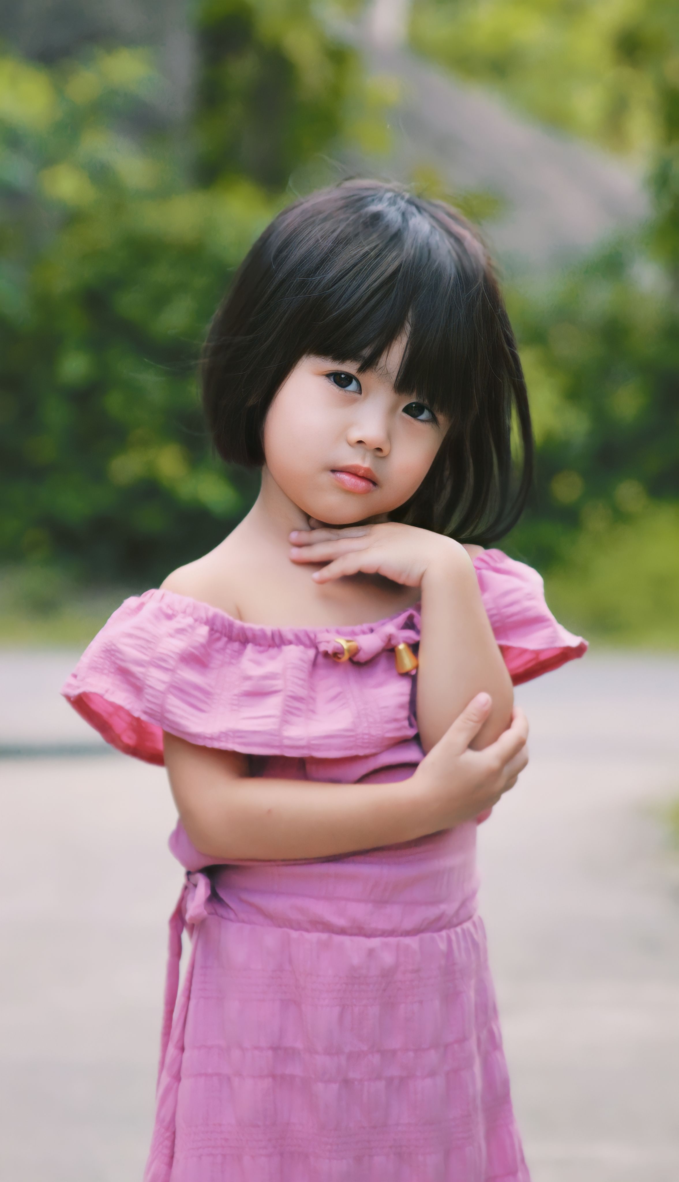 Girl Posing in Dress · Free Stock Photo