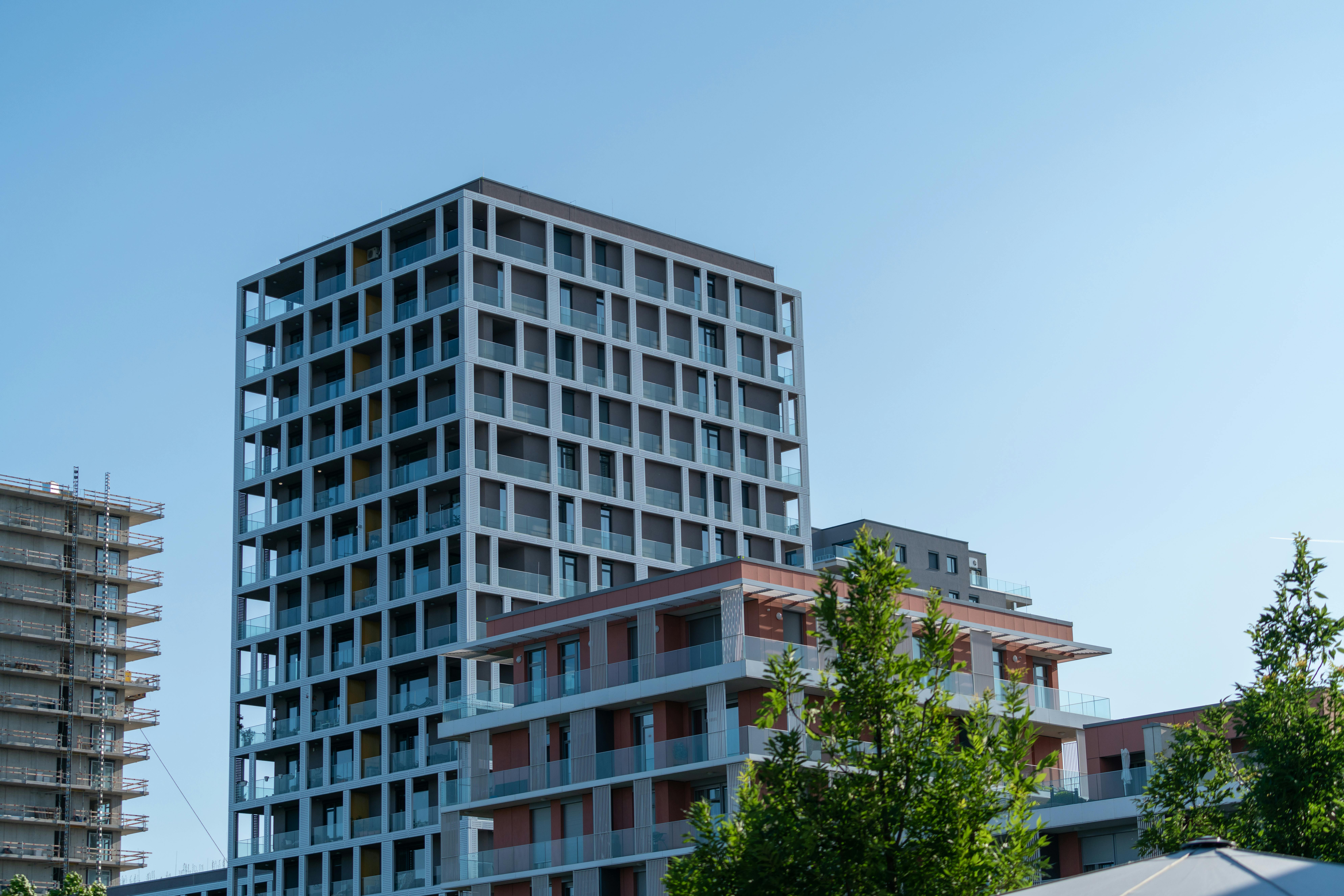 New Built Residential Building in Modern Simplistic Style · Free Stock ...