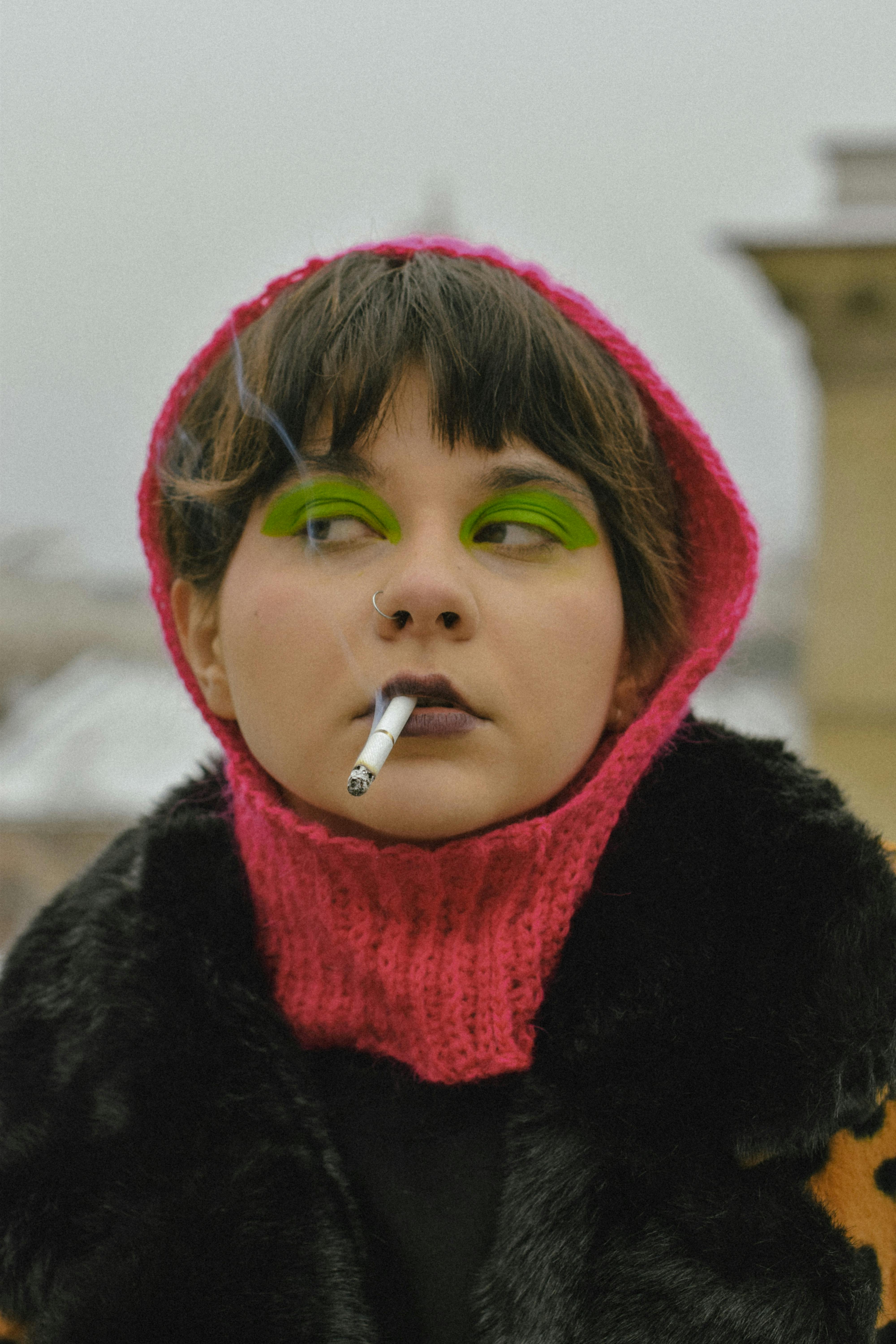 Woman Smoking Cigarette · Free Stock Photo