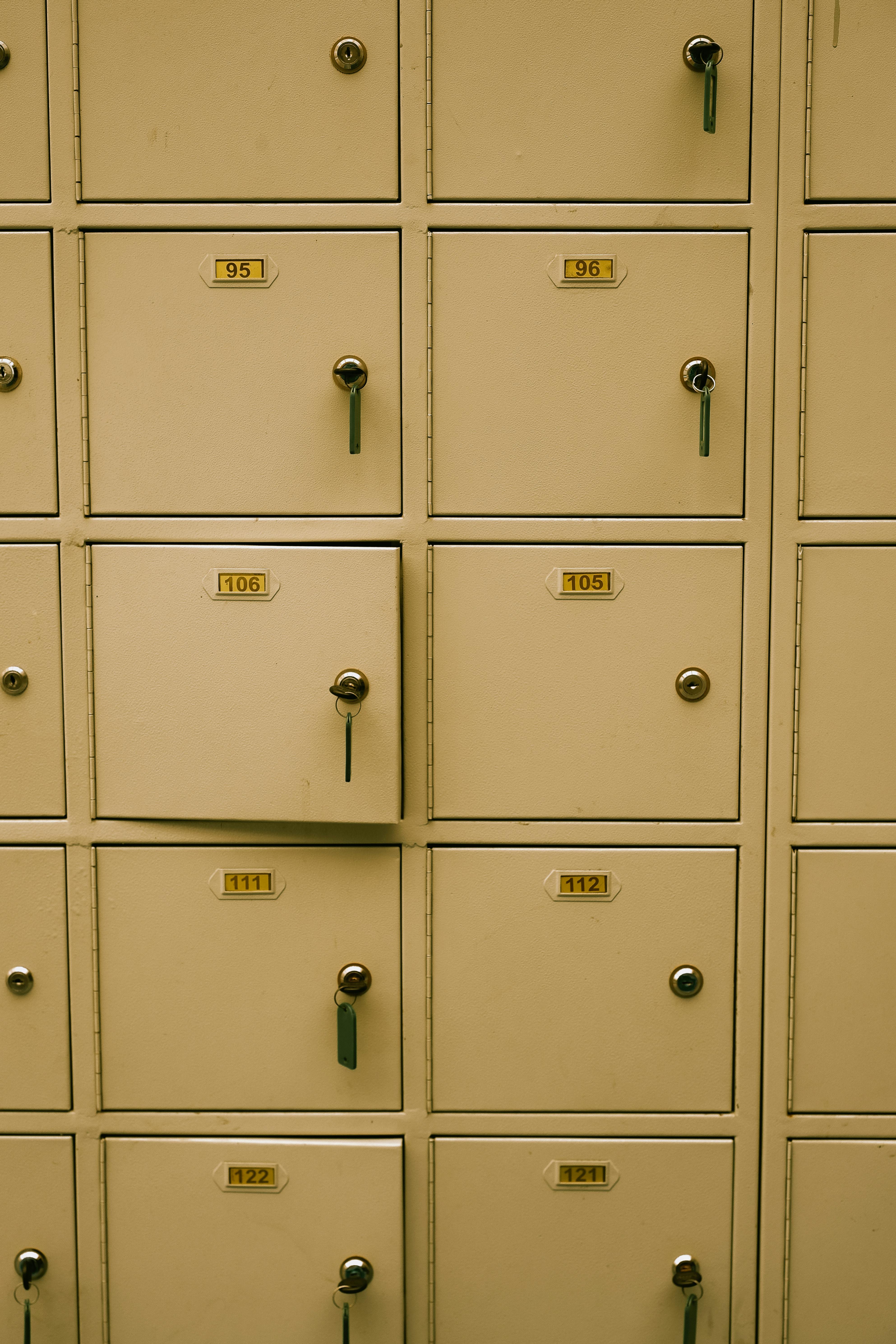 Close up of Locker Boxes · Free Stock Photo