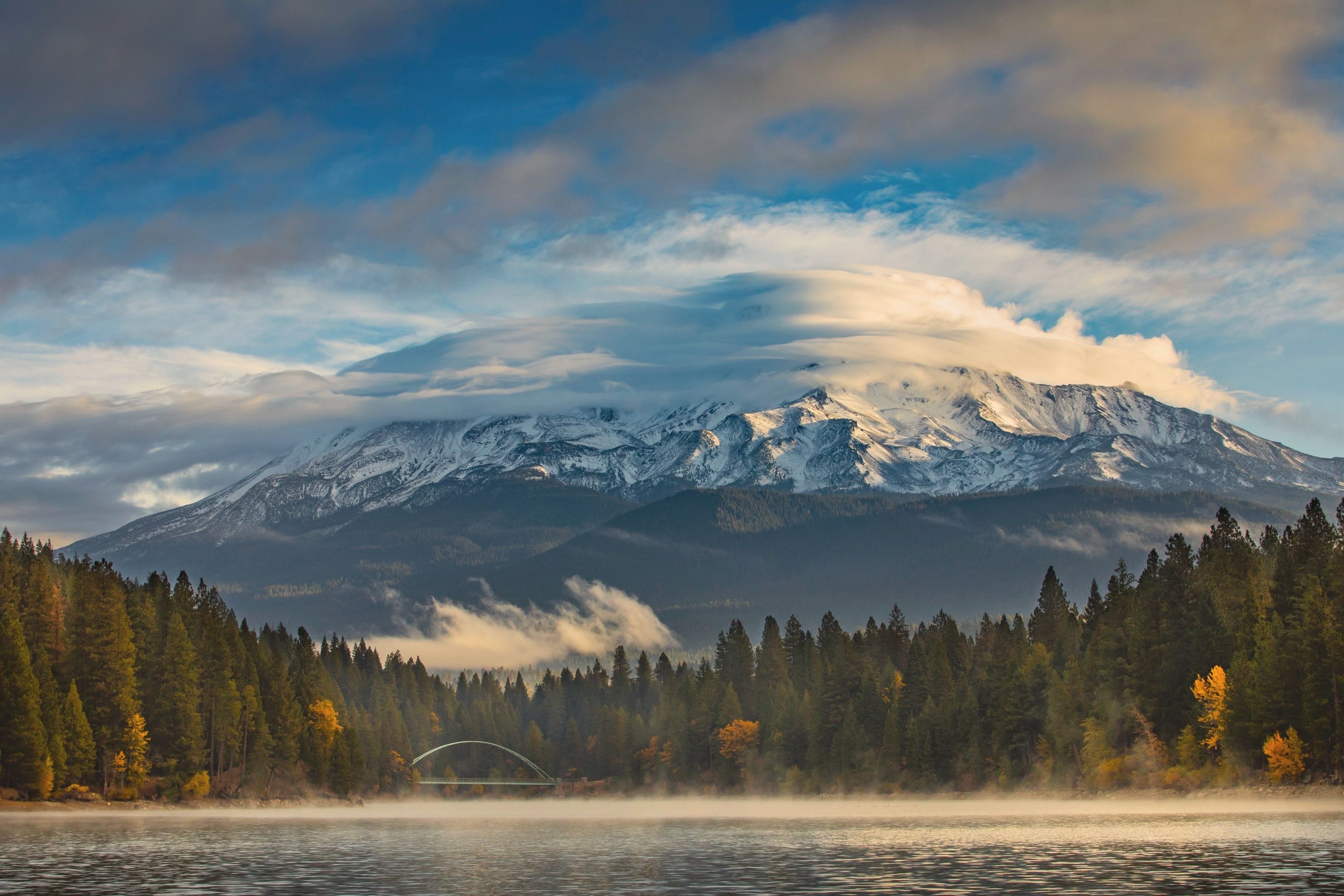 Snowcapped Mountains and a Lake · Free Stock Photo