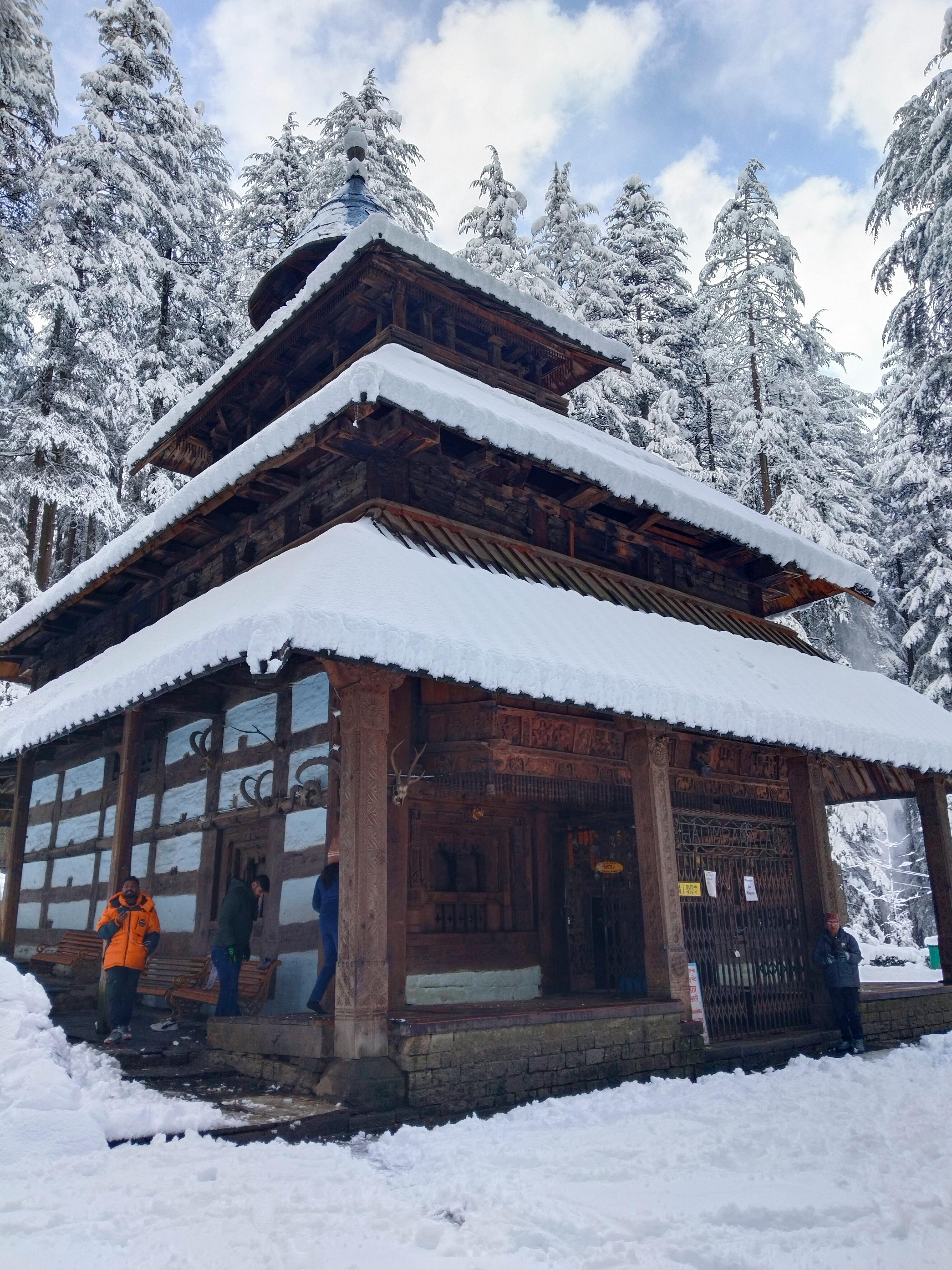 Hidimba Devi Temple in Snow · Free Stock Photo