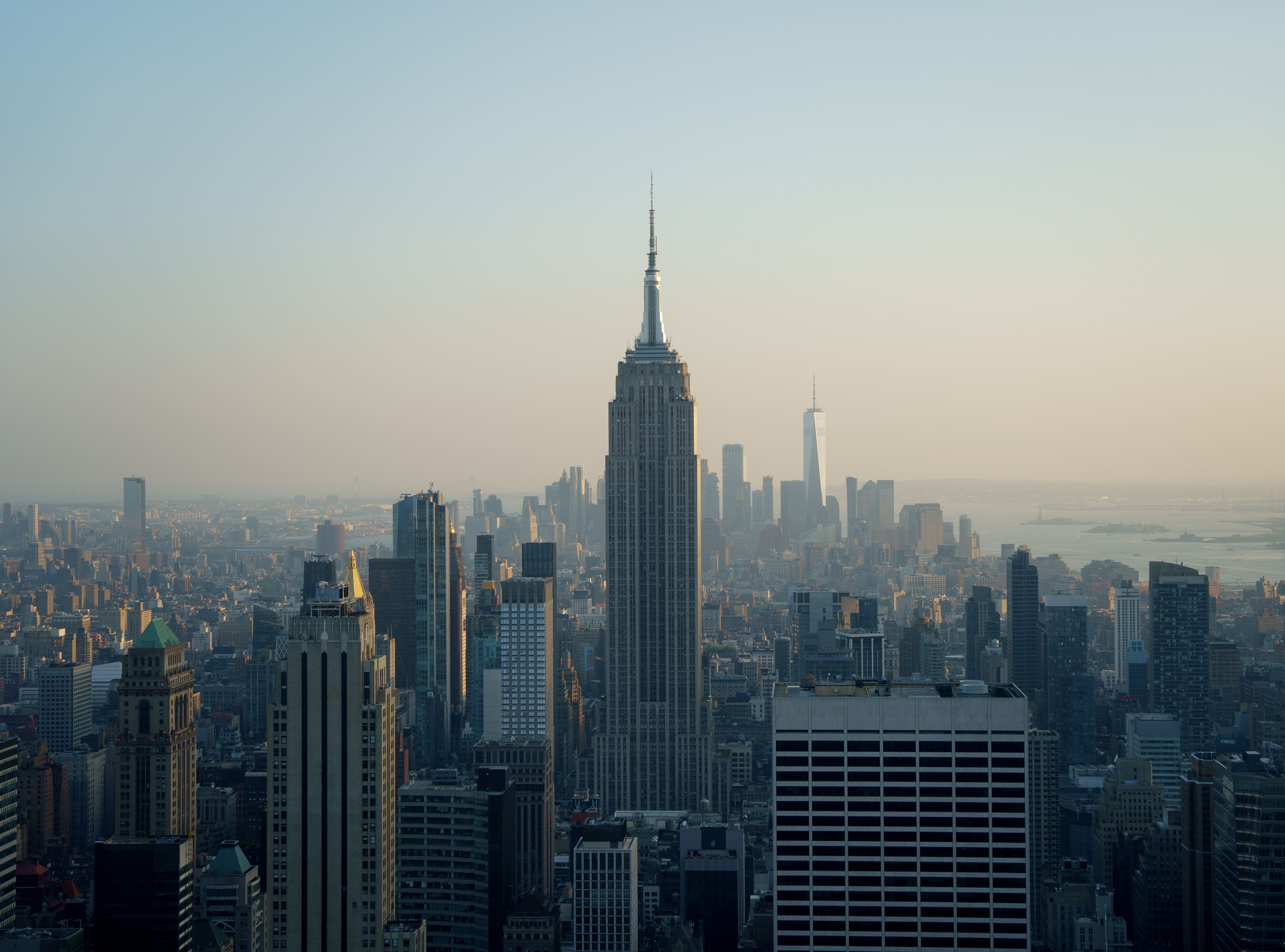 NYC with ESB in the Middle at Dusk · Free Stock Photo