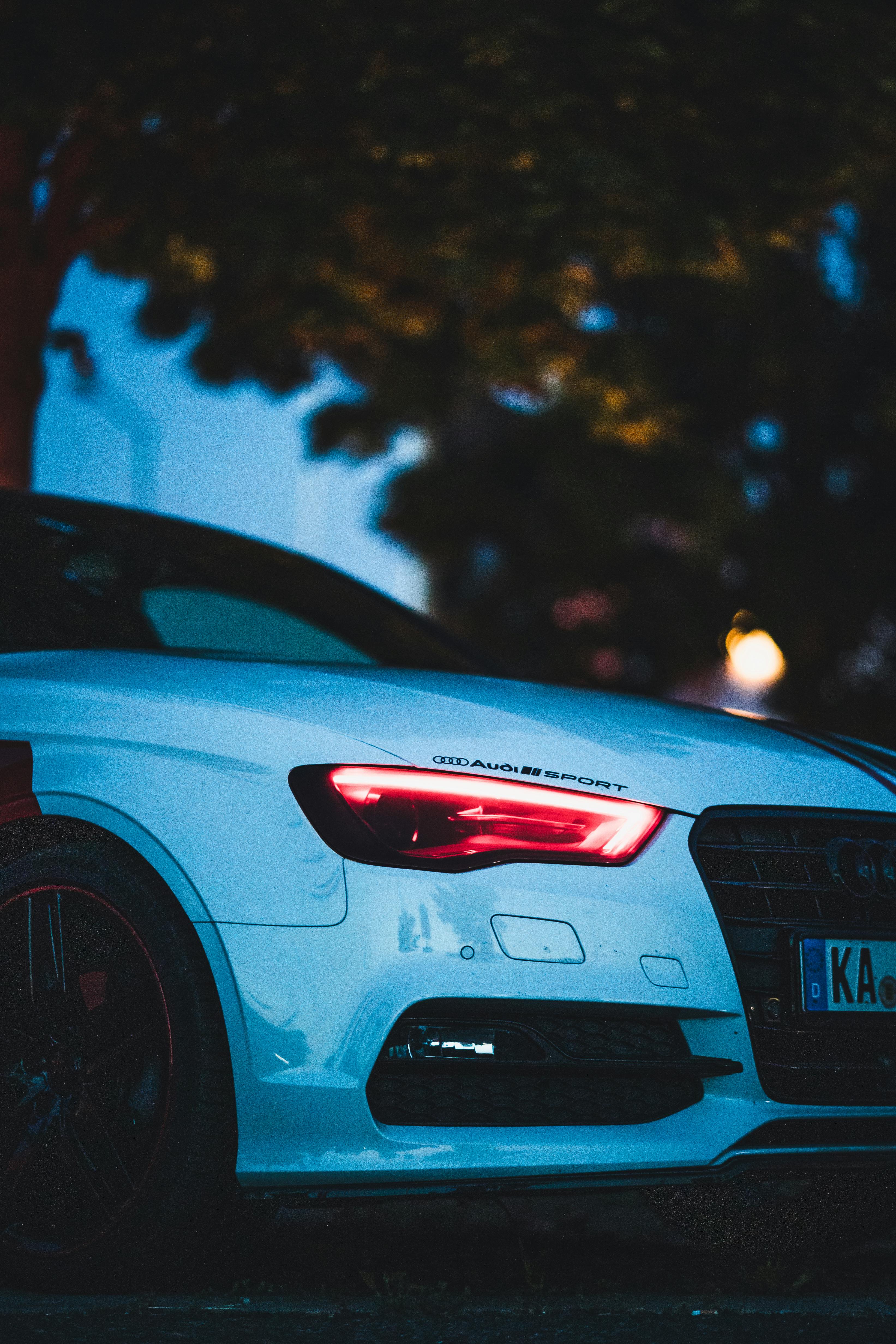 Red Back Light in a Black Car · Free Stock Photo