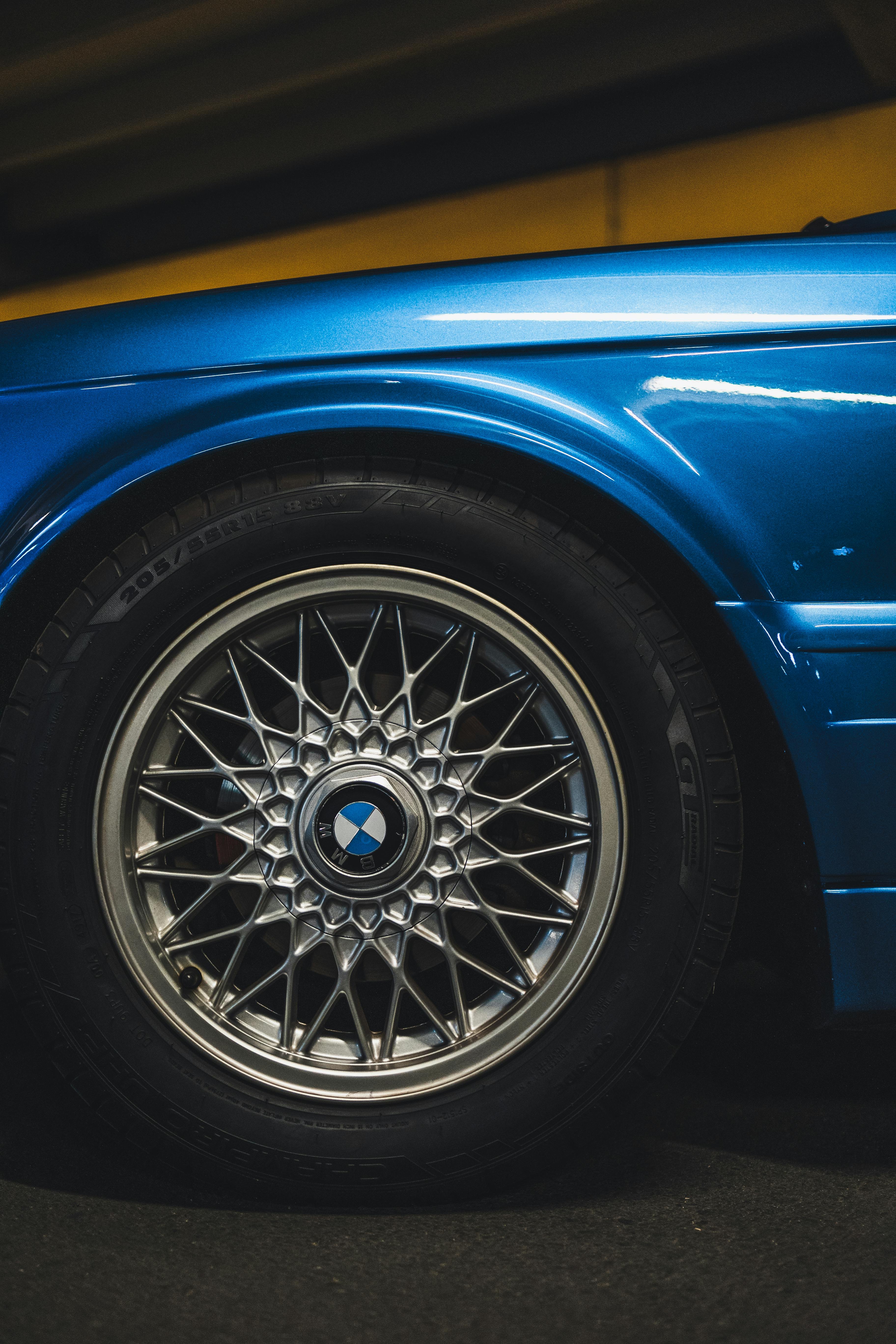 A Wheel of Blue BMW · Free Stock Photo