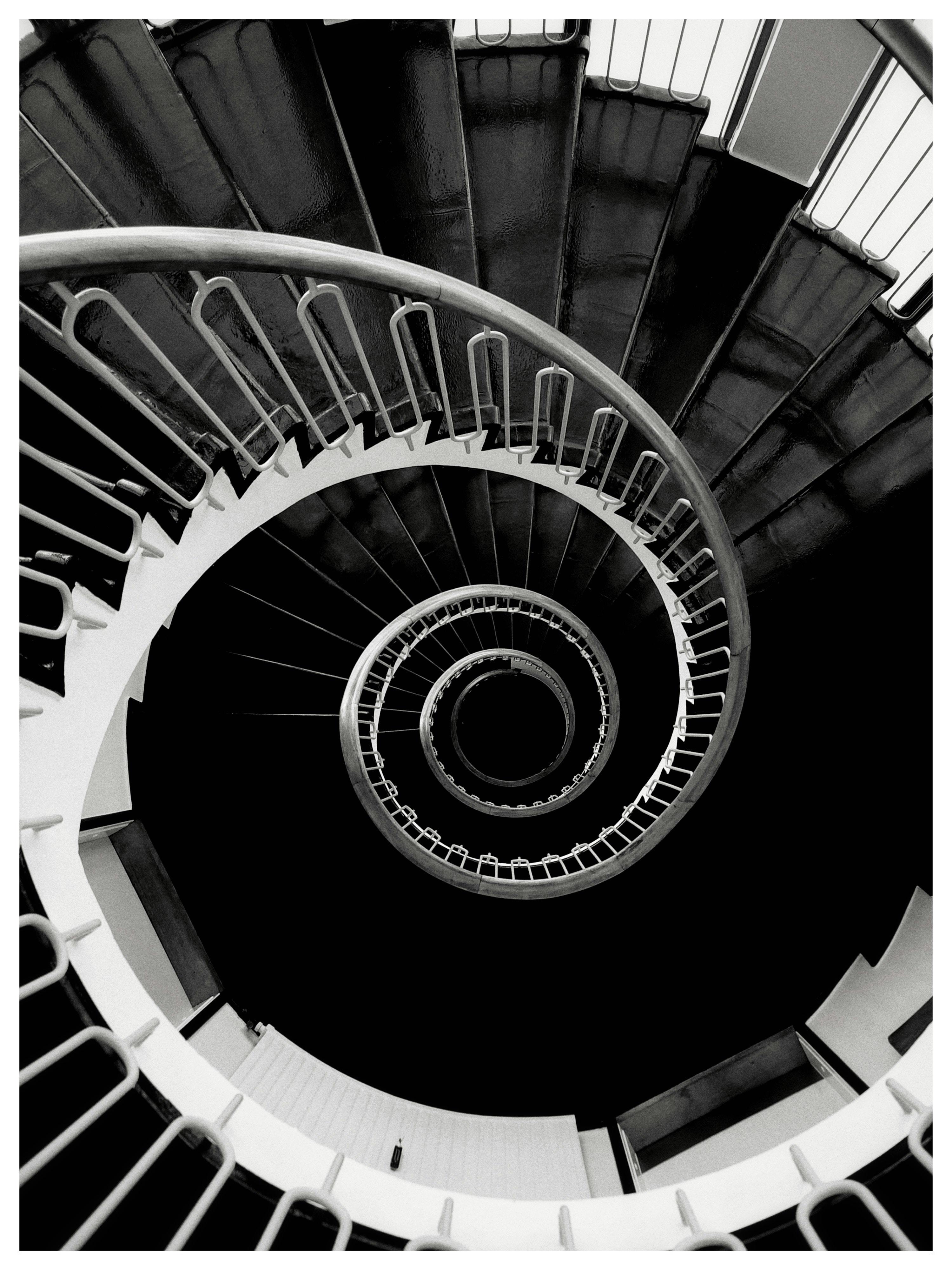 Top View of a Spiral Staircase · Free Stock Photo