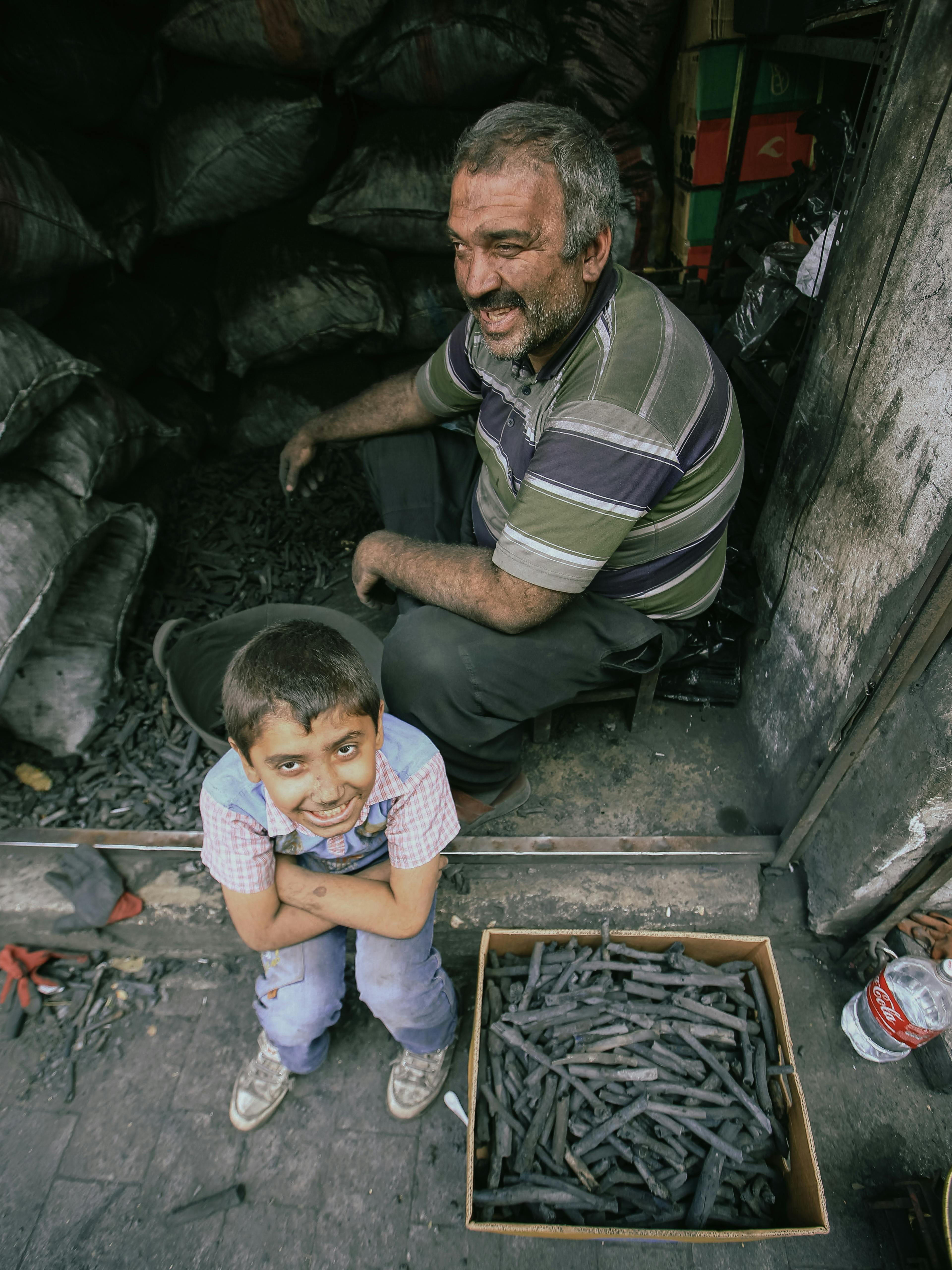 Boy Face over Street in City · Free Stock Photo