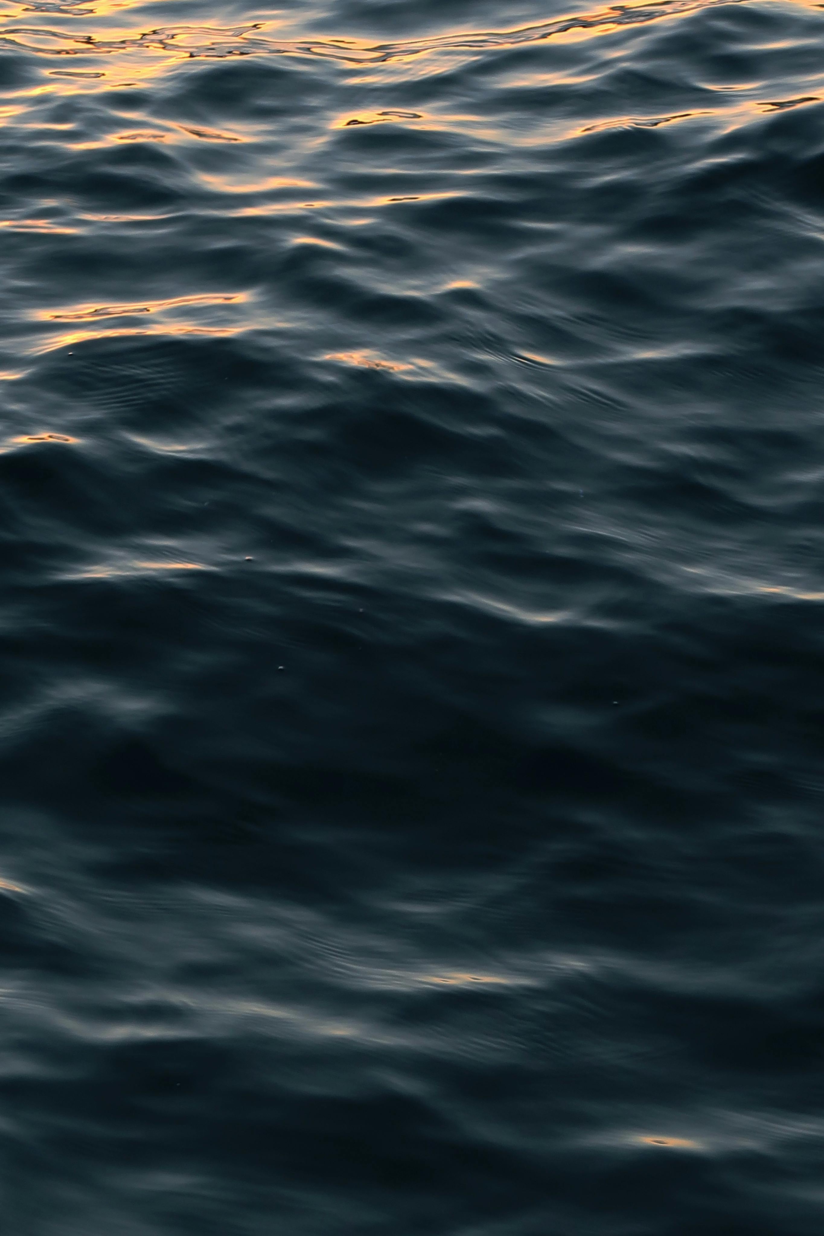 Close-up of Water Surface Reflecting the Sunlight · Free Stock Photo