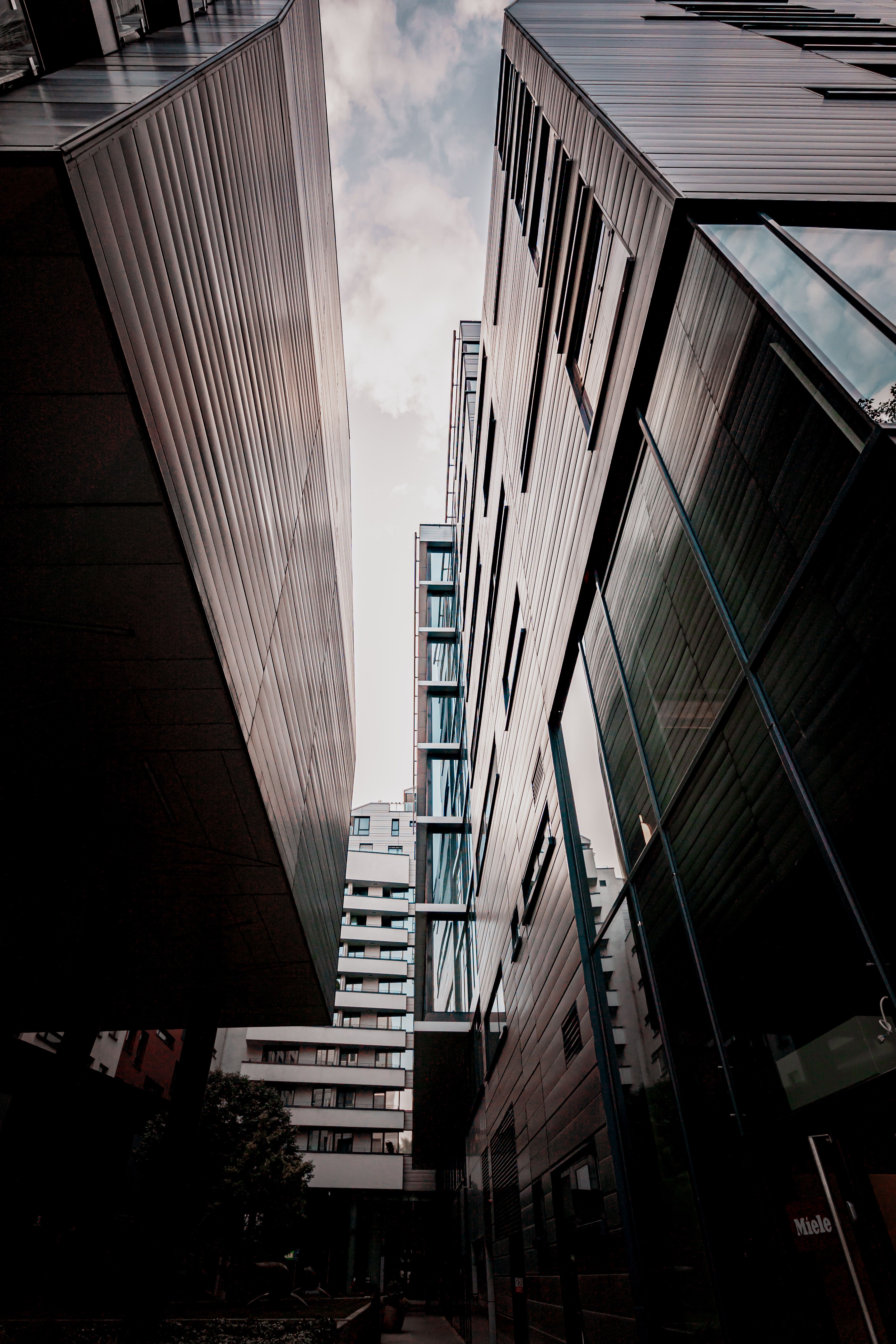 Space Between Modern Office Buildings in City · Free Stock Photo