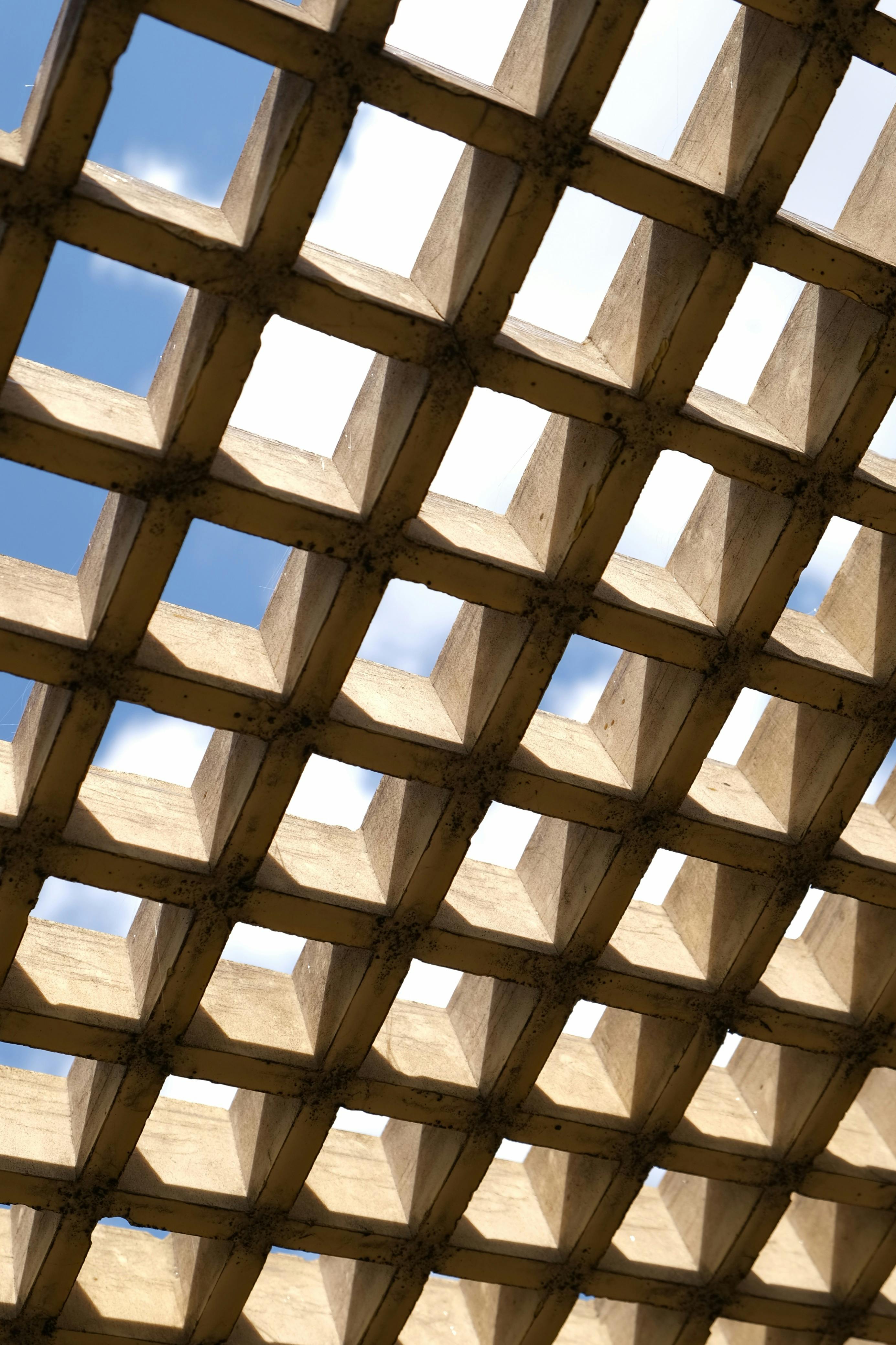 Geometric Roof Construction · Free Stock Photo