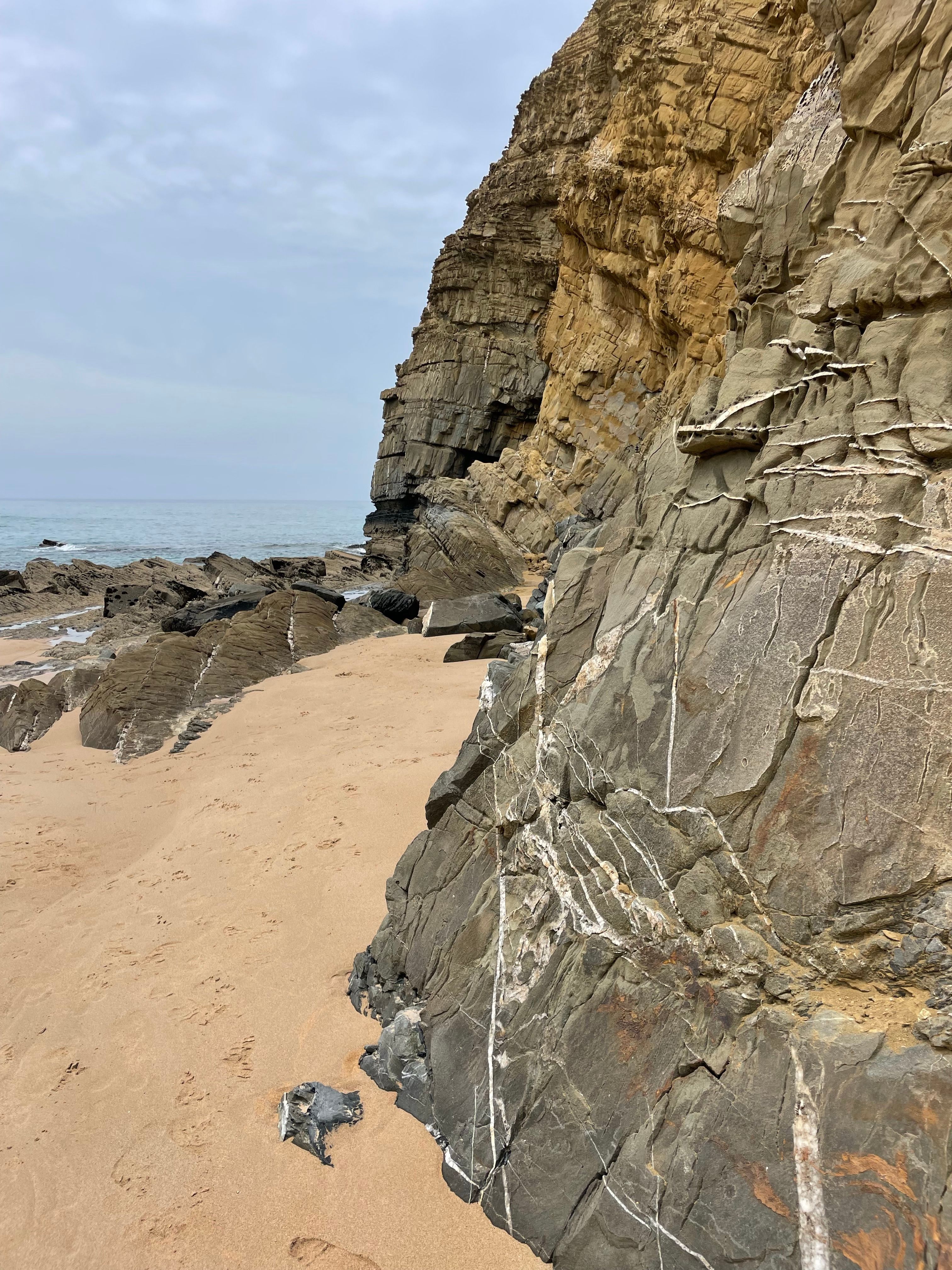 Photo of a Rocky Cliff Near the Ocean · Free Stock Photo