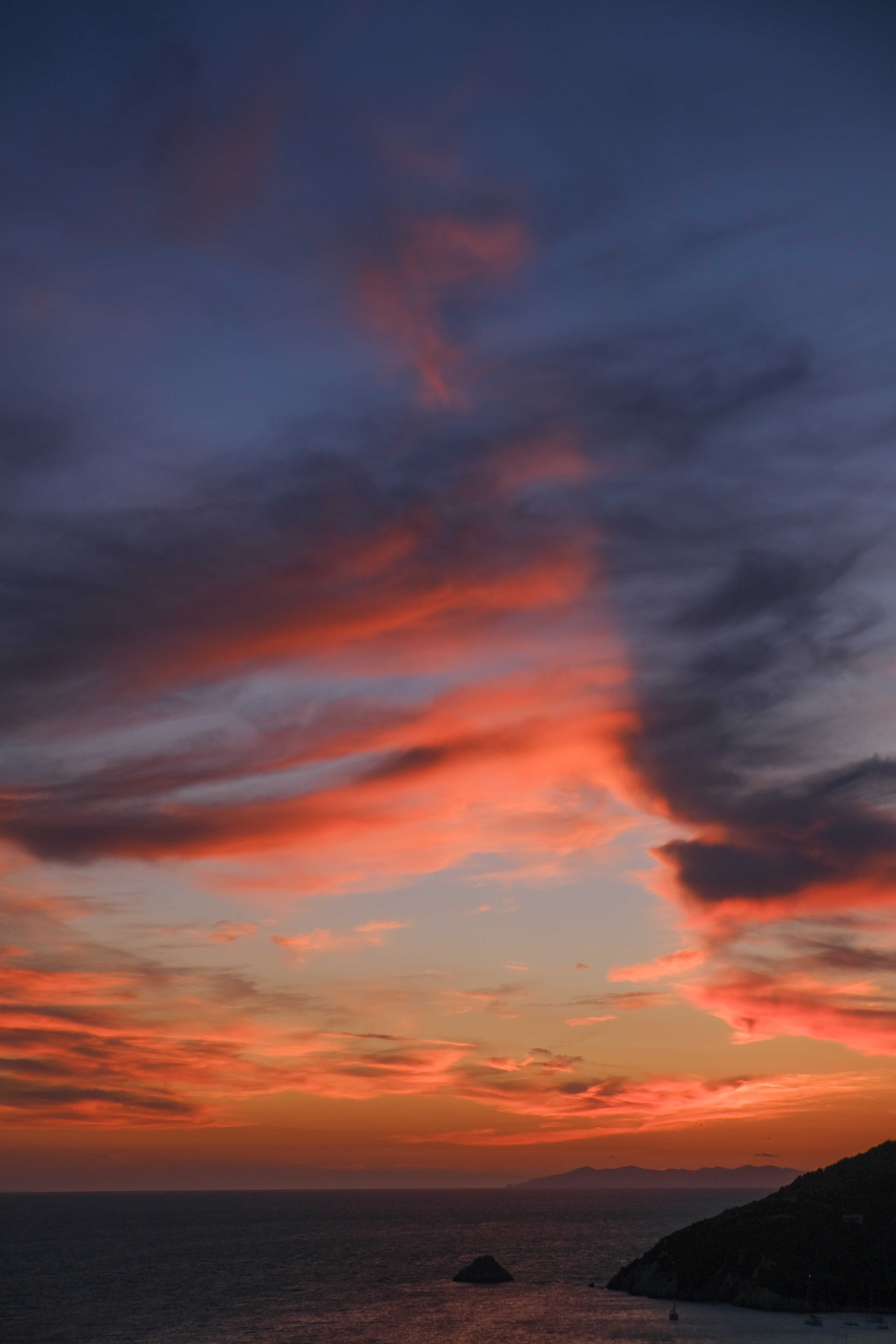 View of the Sunset above the Sea · Free Stock Photo