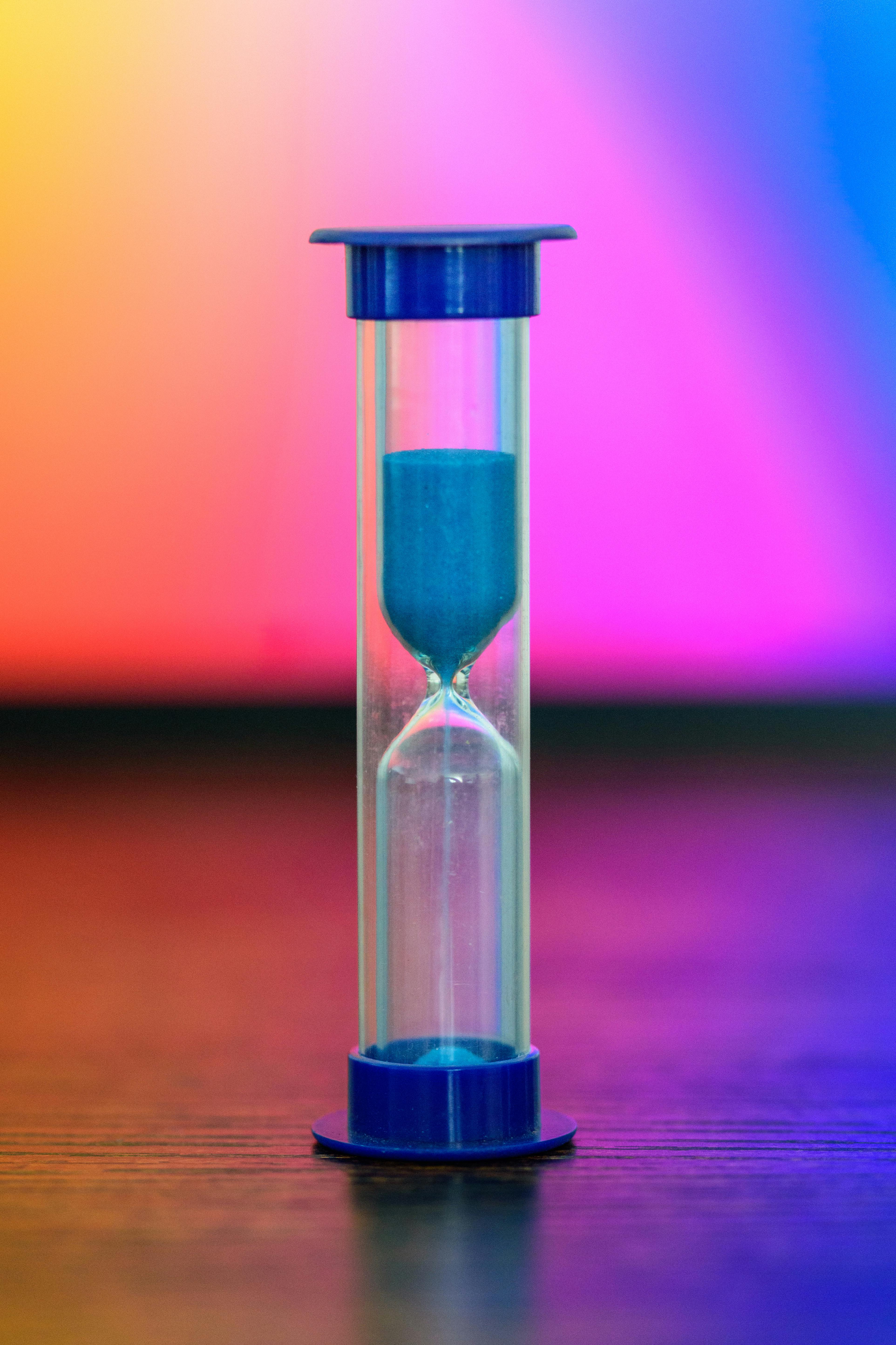 Clear Hour Glass on Frame · Free Stock Photo