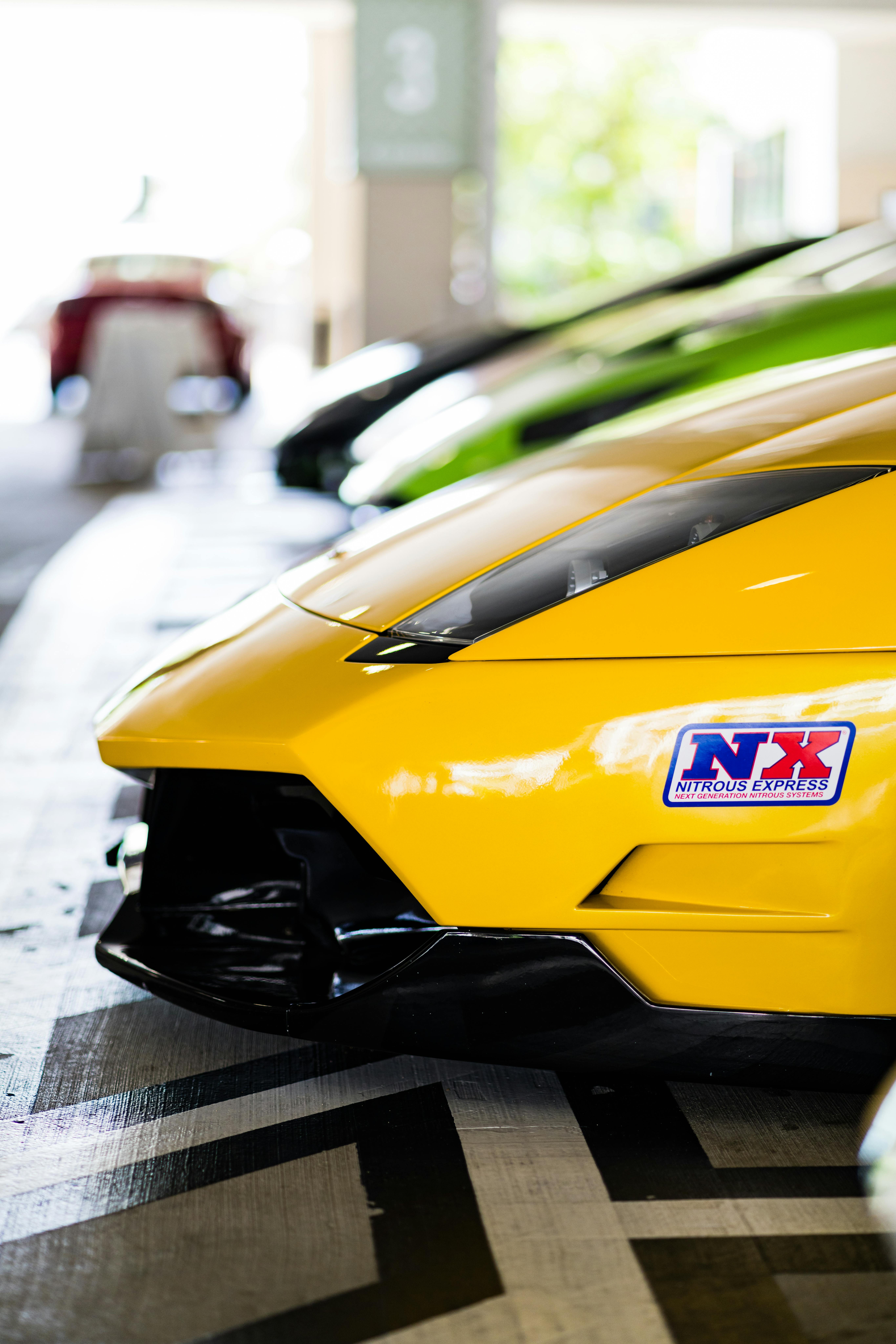 Close up of Fronts of Supercars · Free Stock Photo