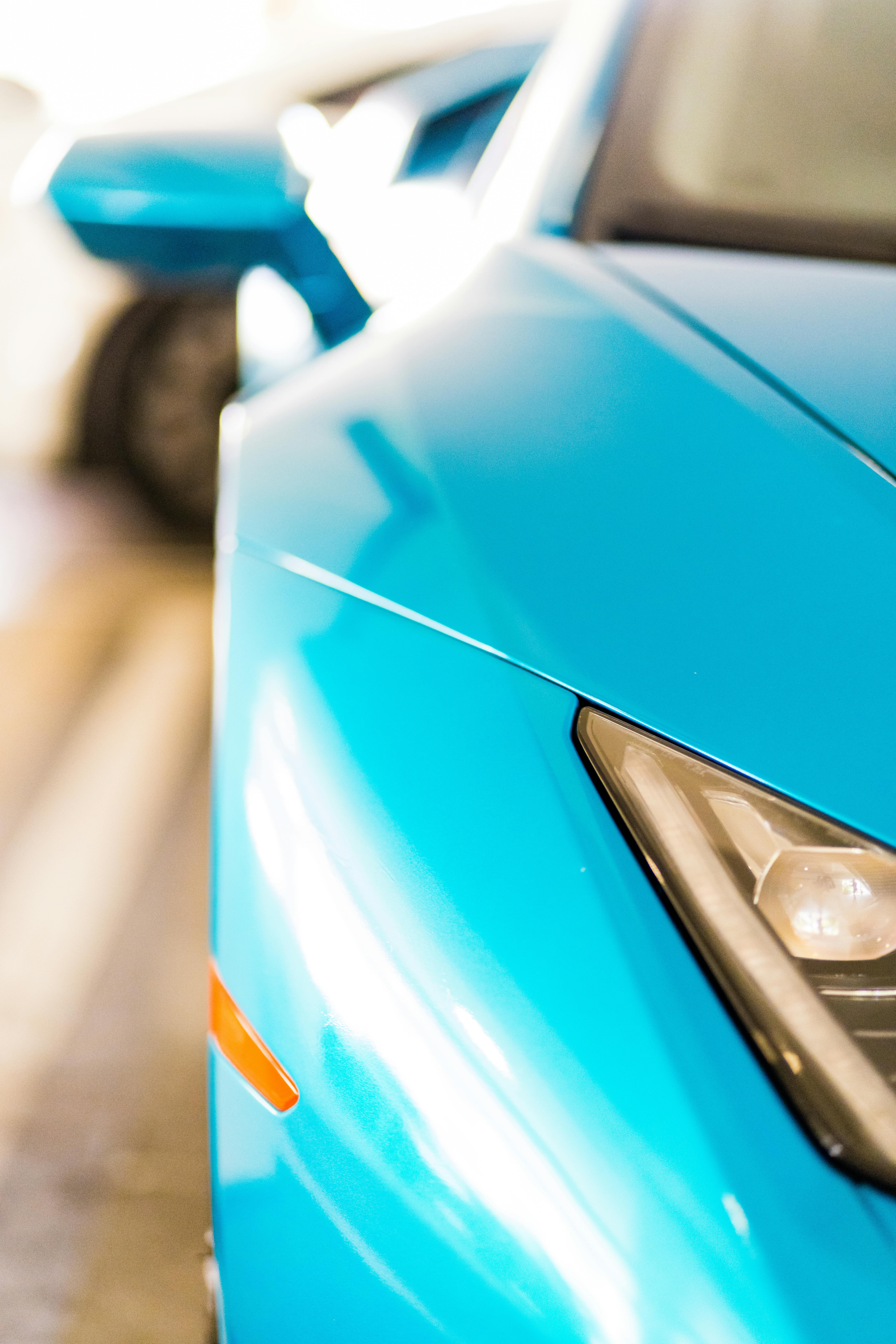 Close up of Blue Car Livery · Free Stock Photo