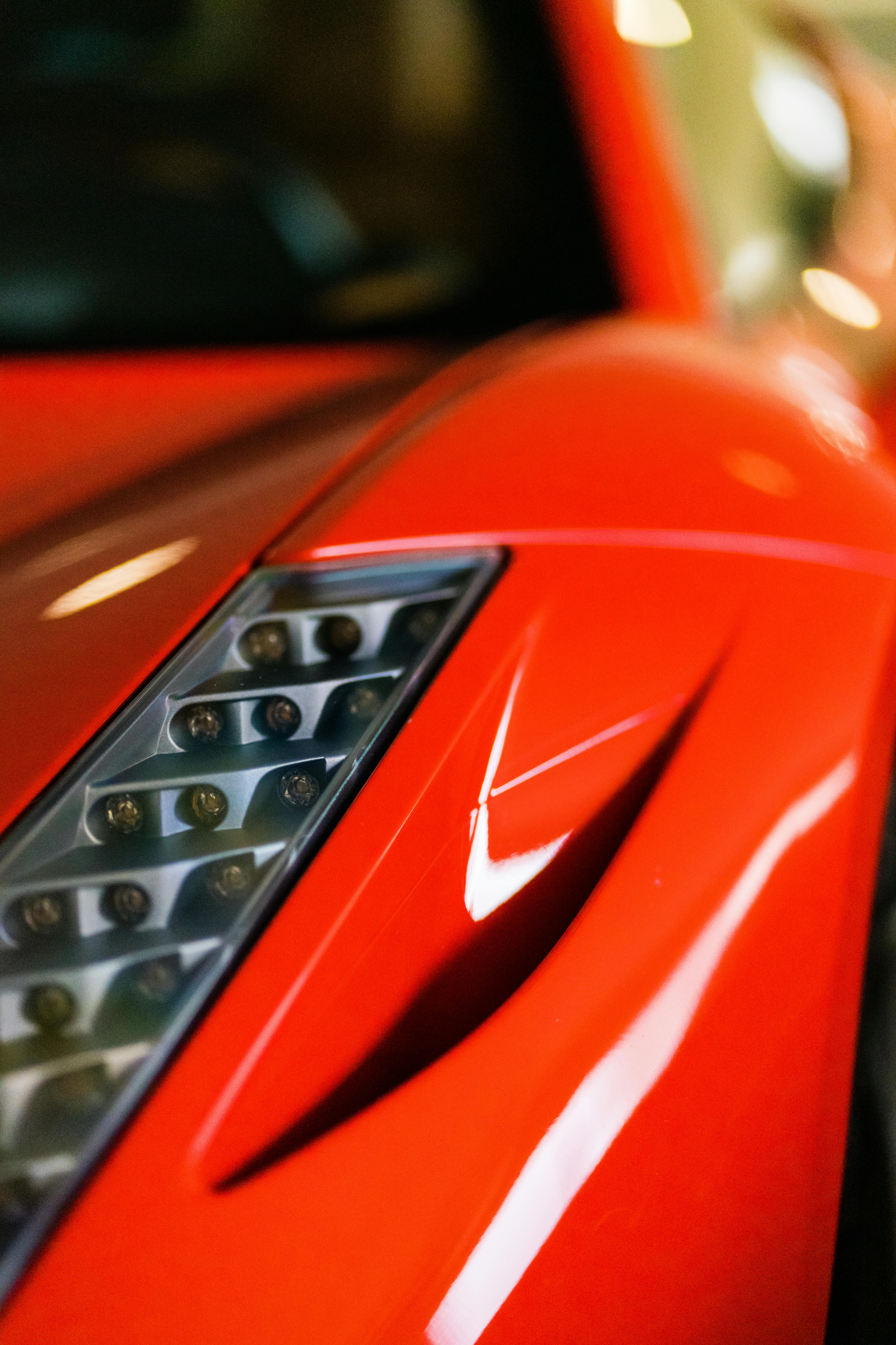 Close up of Ferrari Headlight · Free Stock Photo