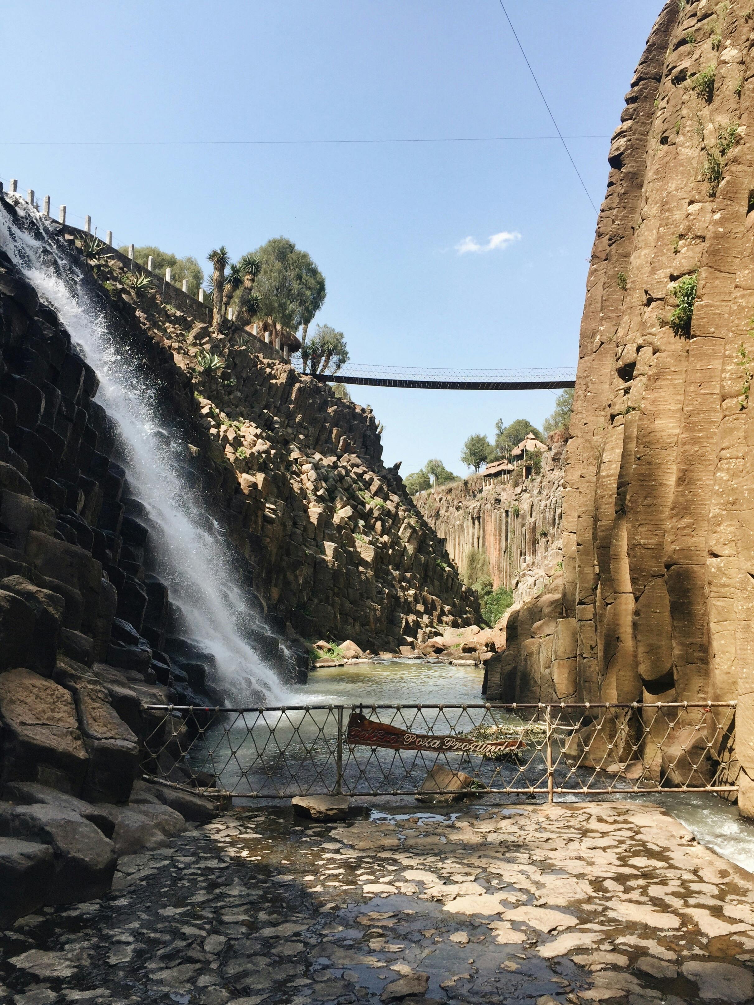 Waterfall behind Fence in Huasca in Mexico · Free Stock Photo