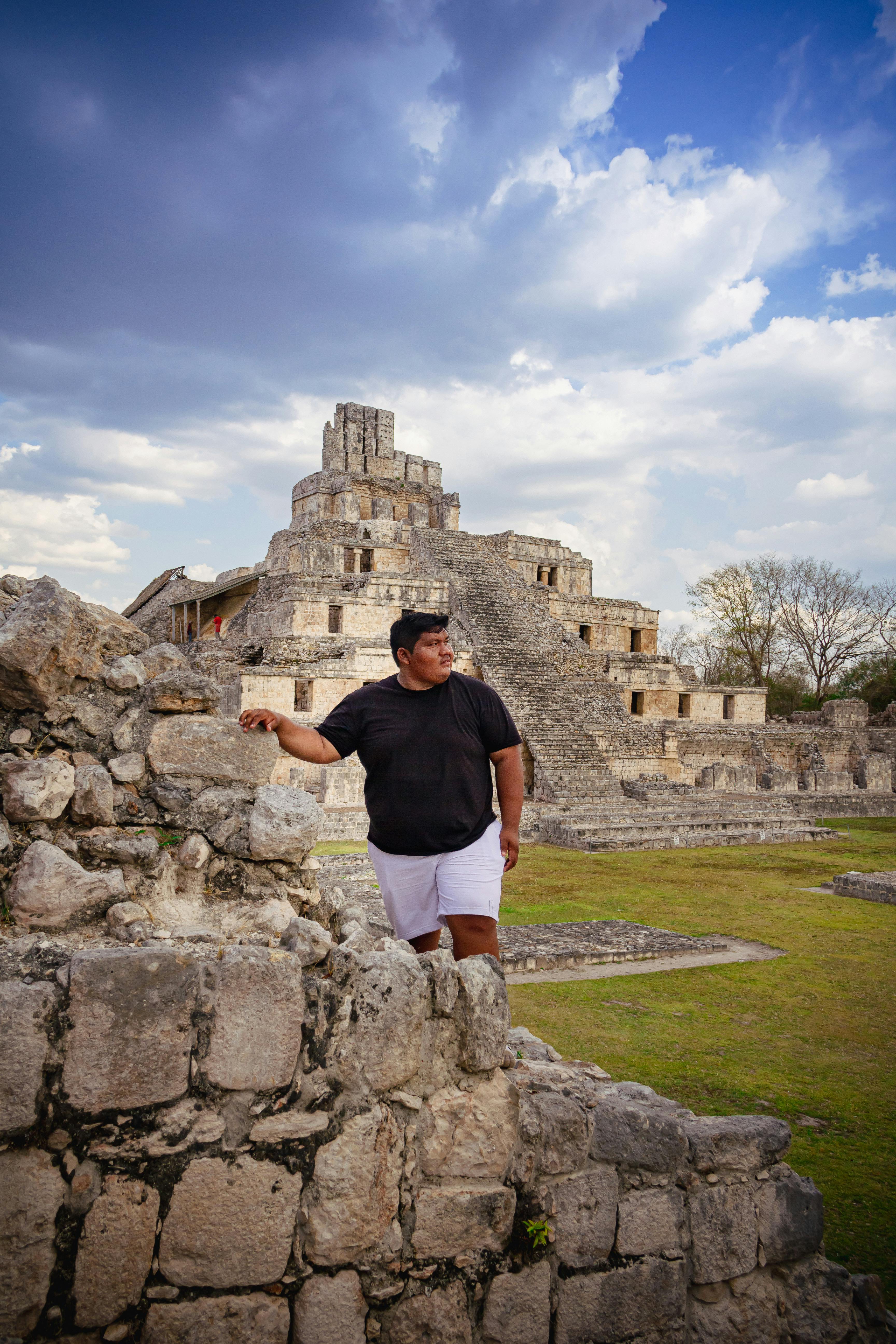 Man Posing in Ancient Ruins · Free Stock Photo