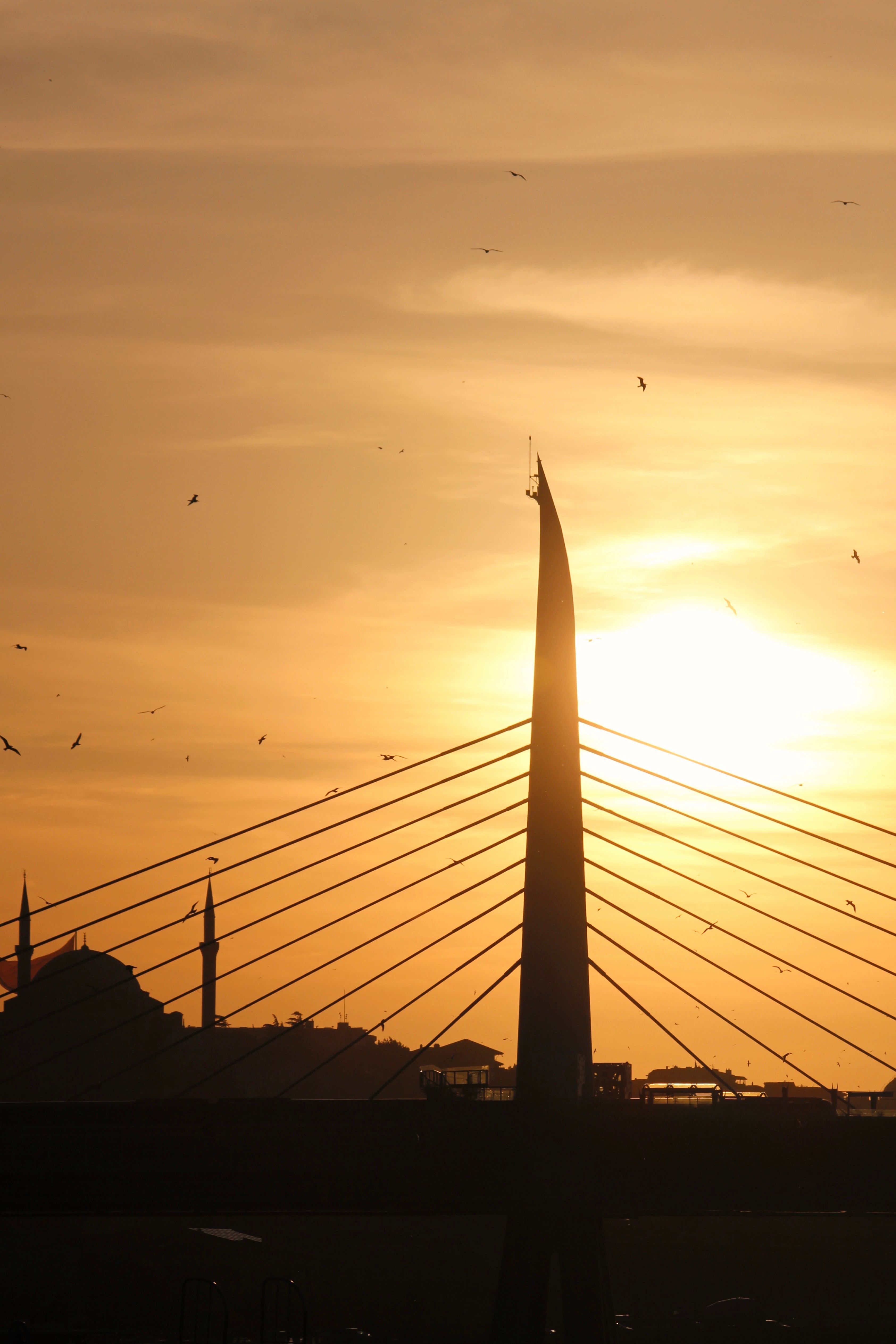 Golden Horn Bridge over the Bosphorus Strait in Istanbul, Turkey · Free ...