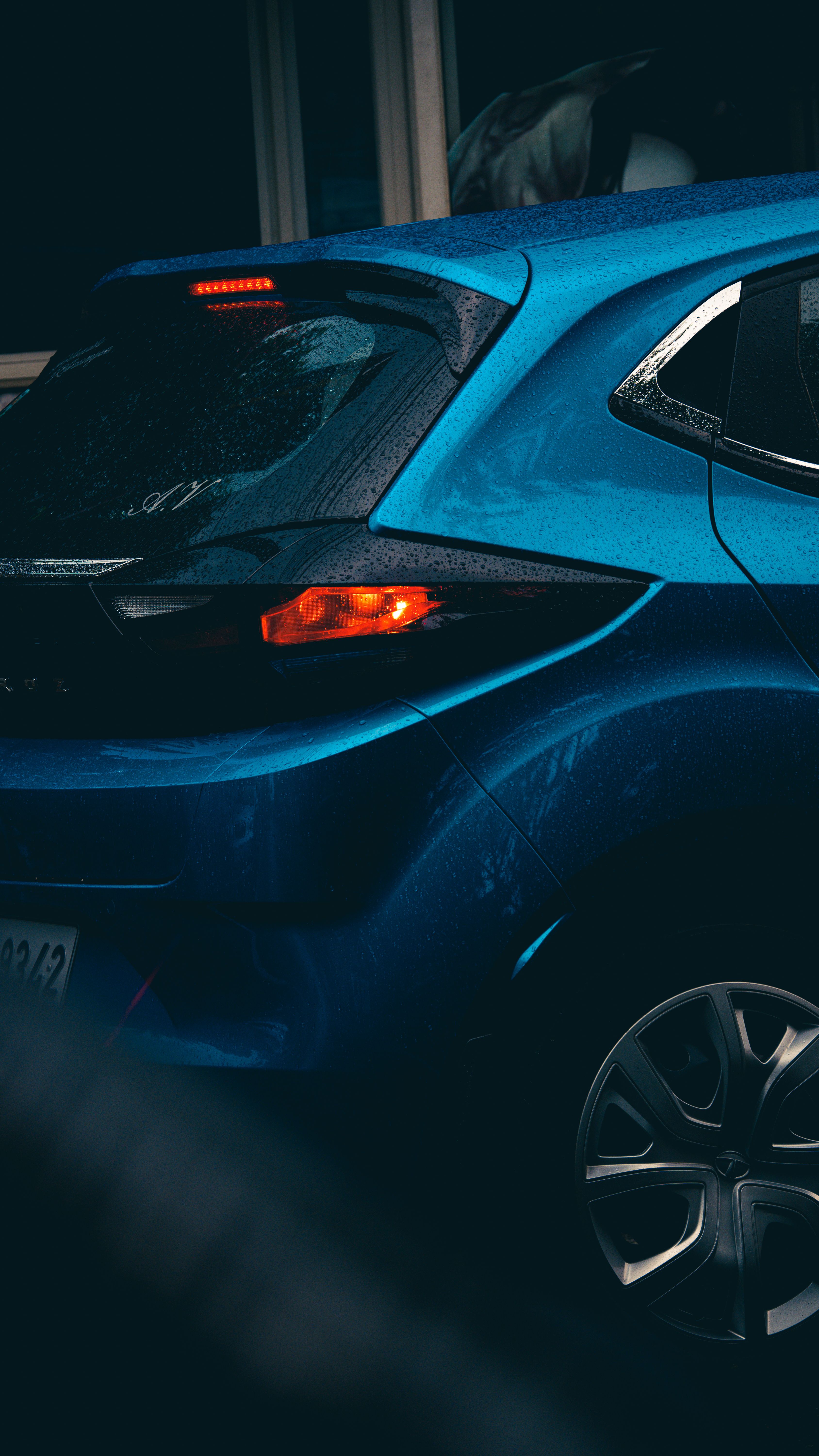 Blue Car Back · Free Stock Photo