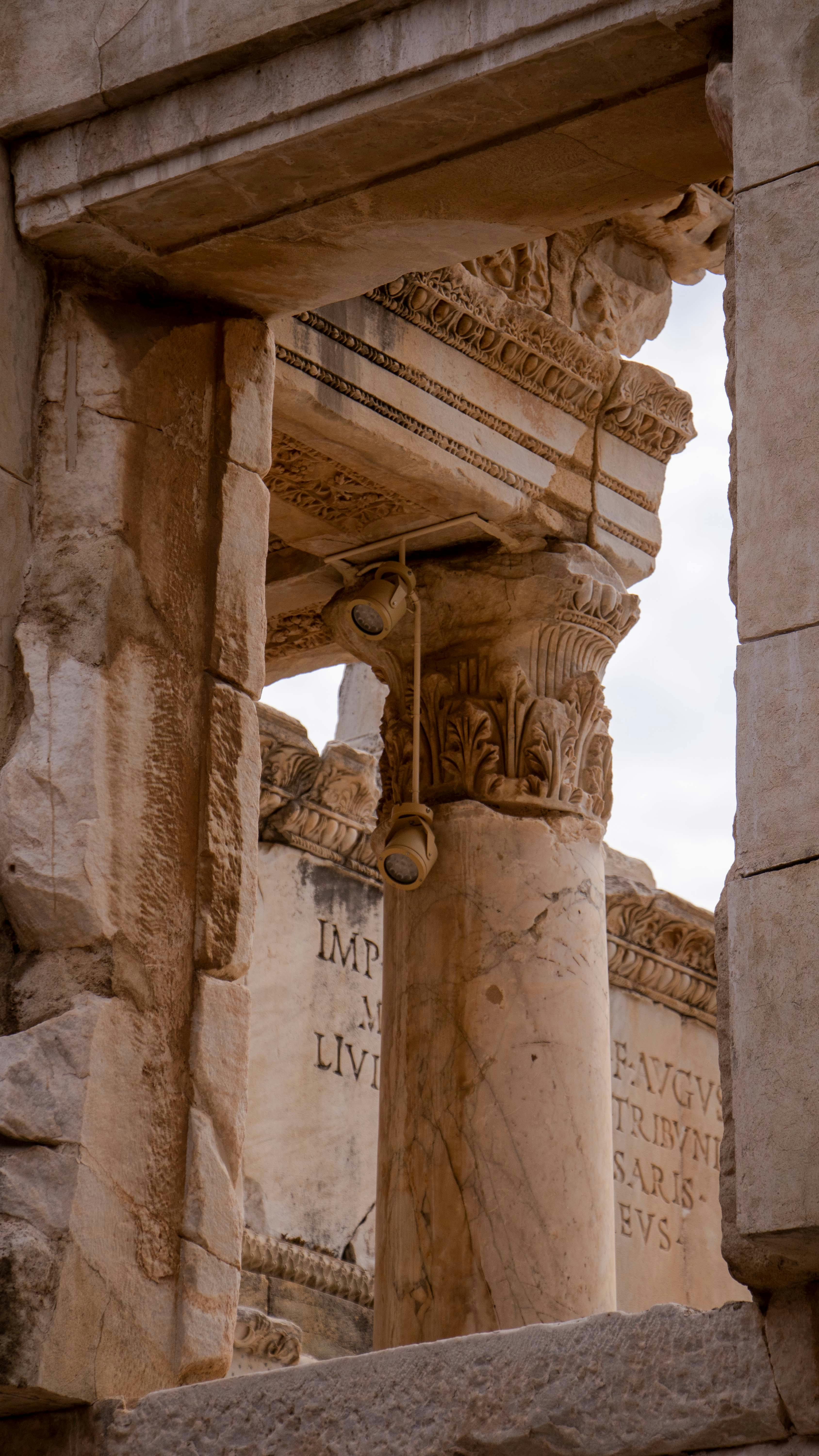 Column of Ancient Greek Temple · Free Stock Photo