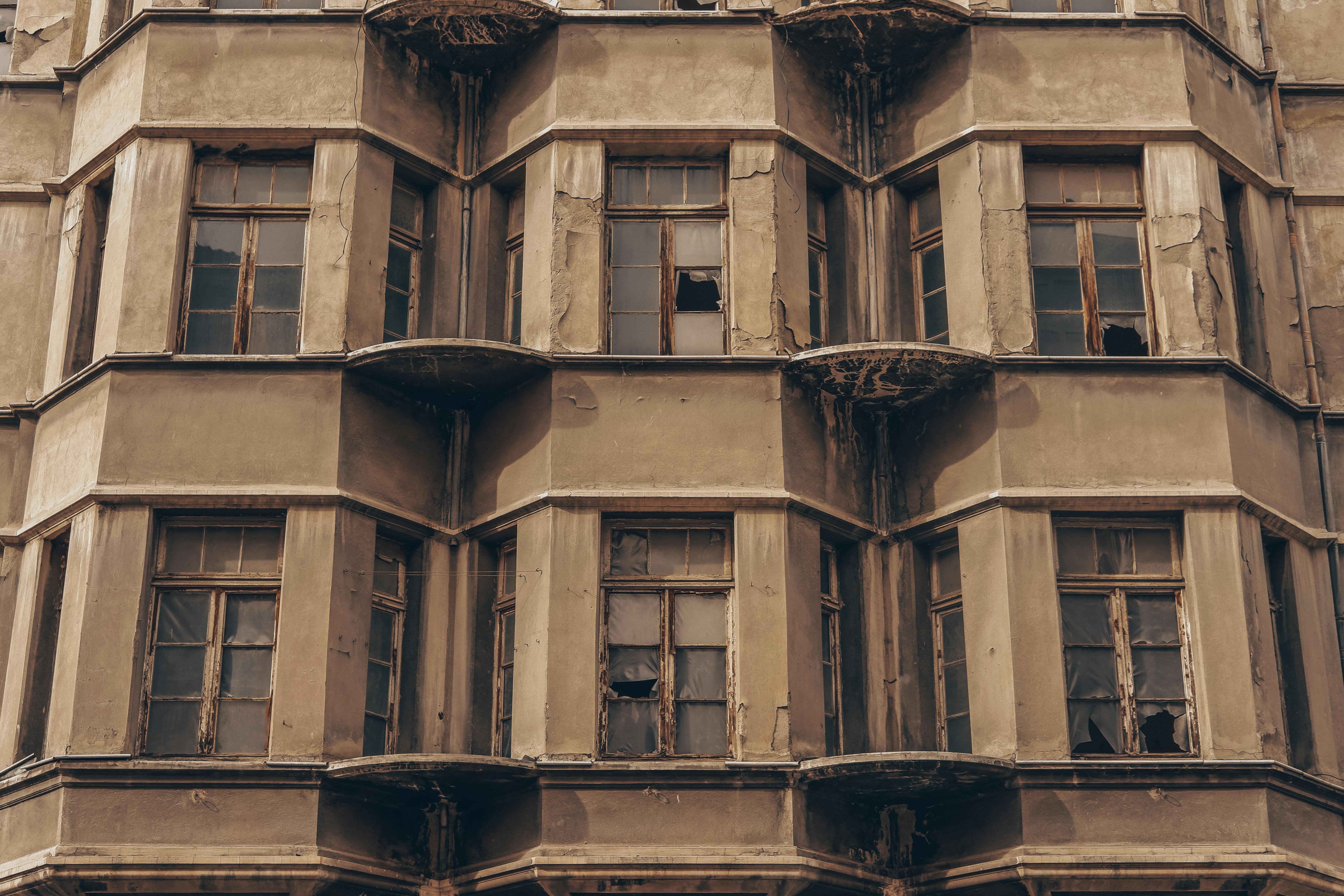 Neglected Abandoned Residential Building · Free Stock Photo