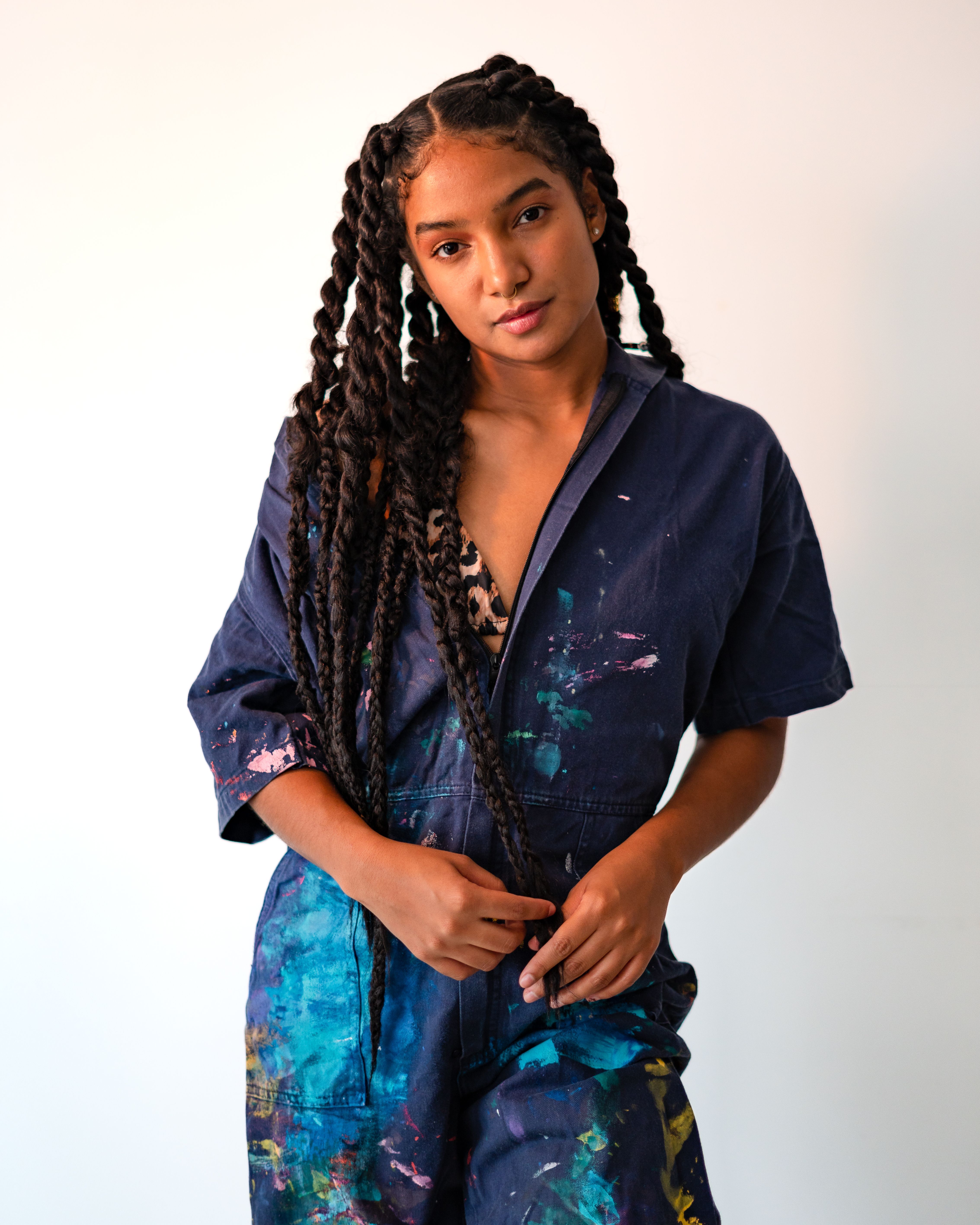 Model in Coverall · Free Stock Photo