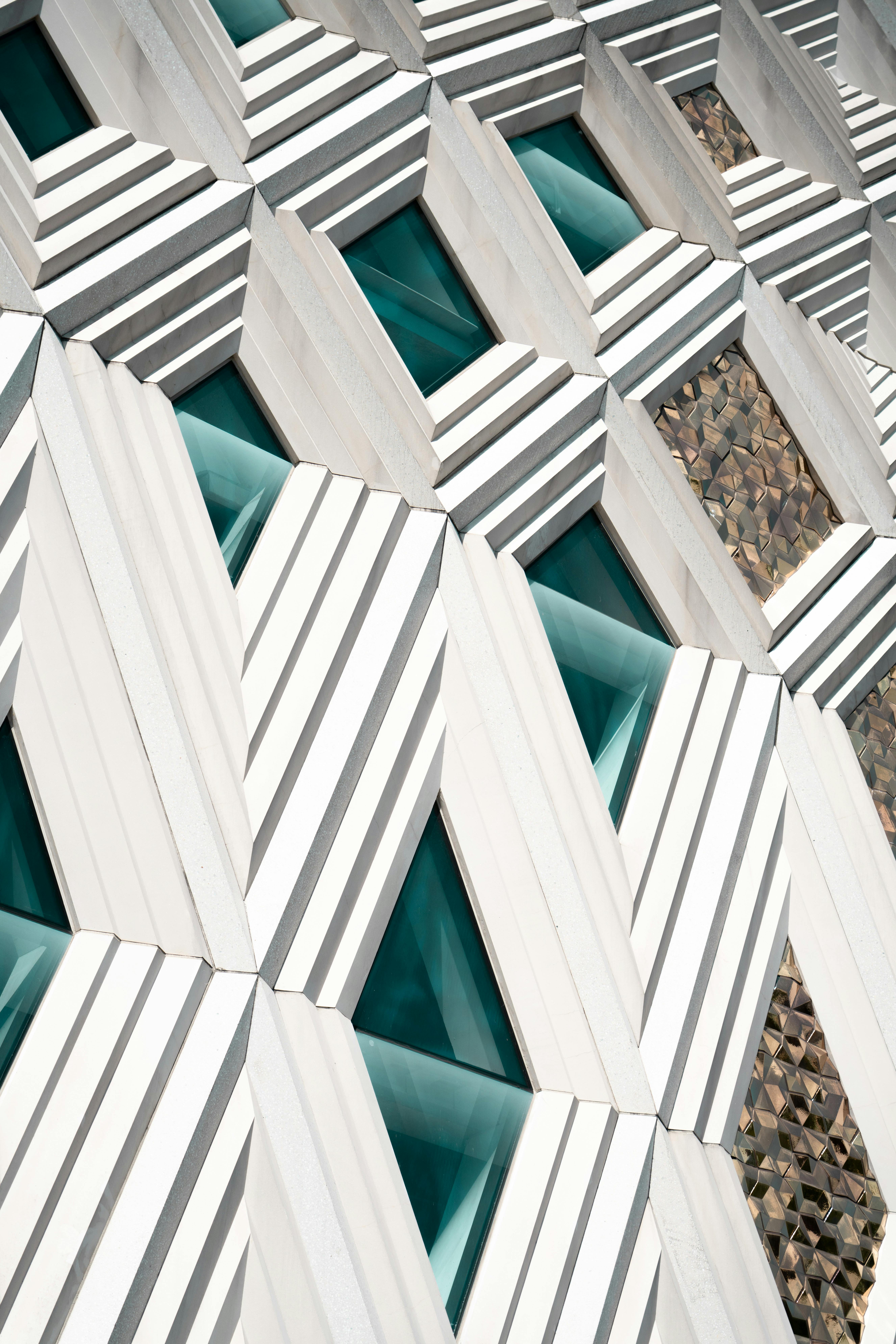 Geometric Modern Facade · Free Stock Photo