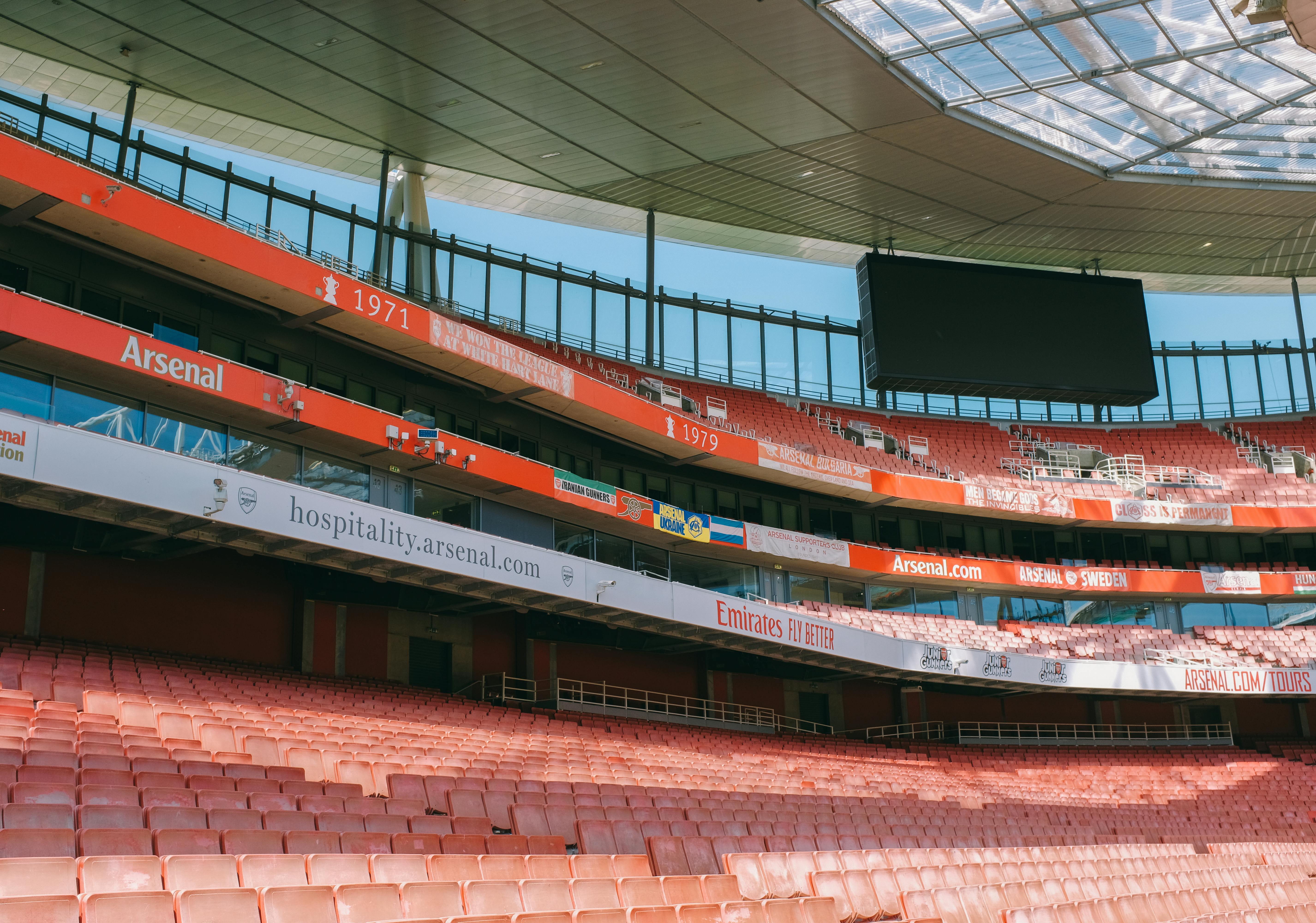 Empty Stands at Emirates Stadium · Free Stock Photo