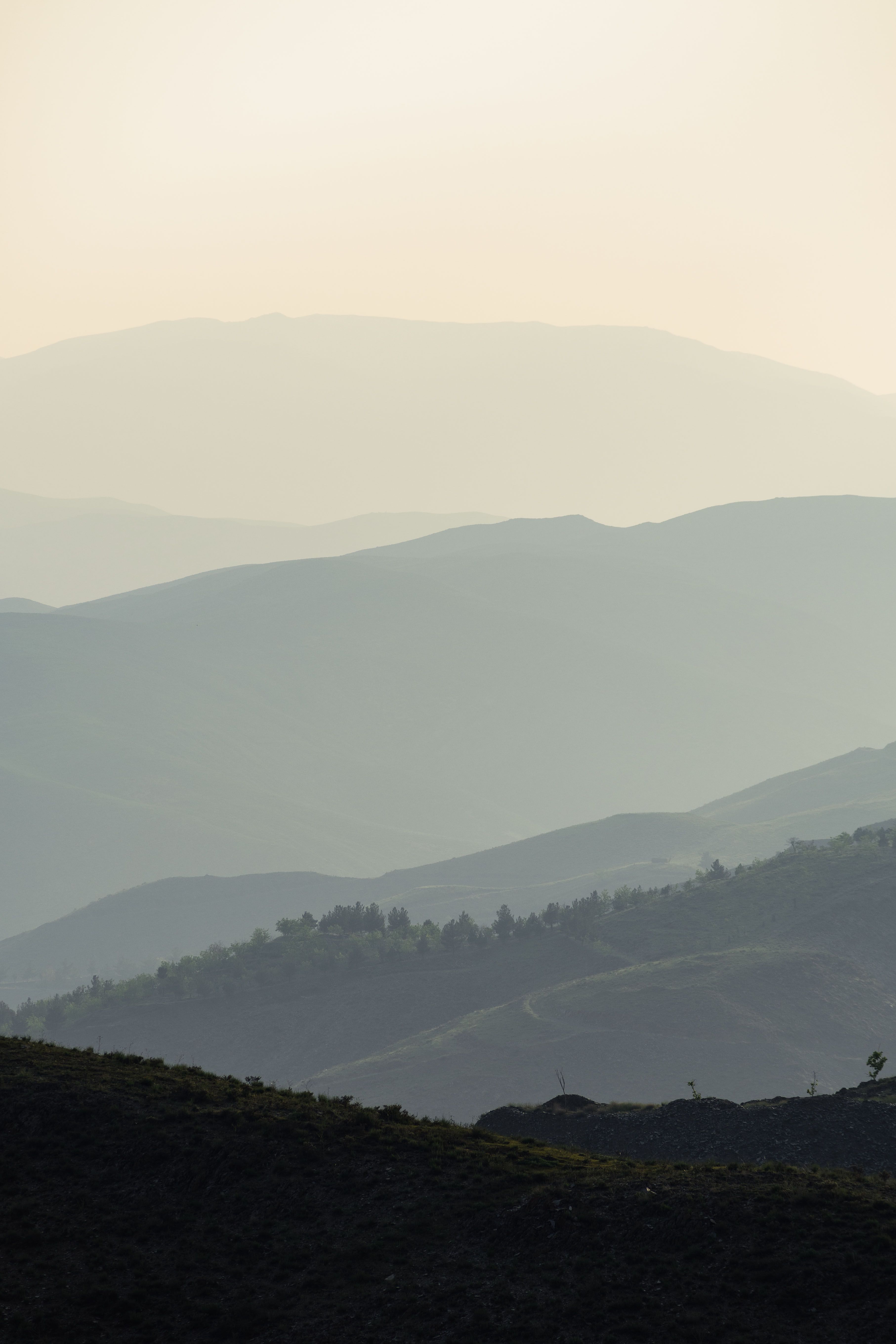 Aerial View of Layers of Mountains · Free Stock Photo