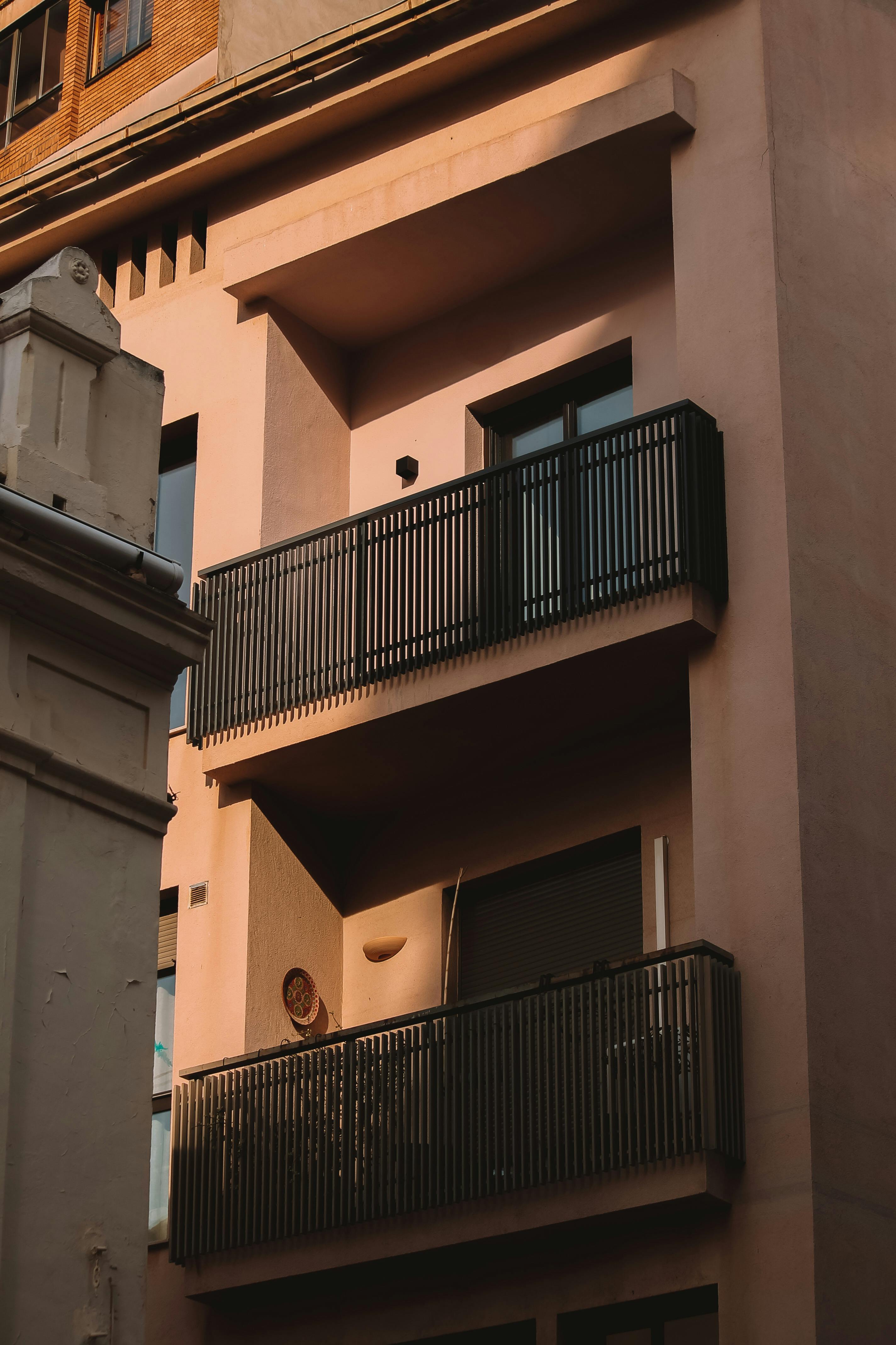 Balconies in Shadow · Free Stock Photo