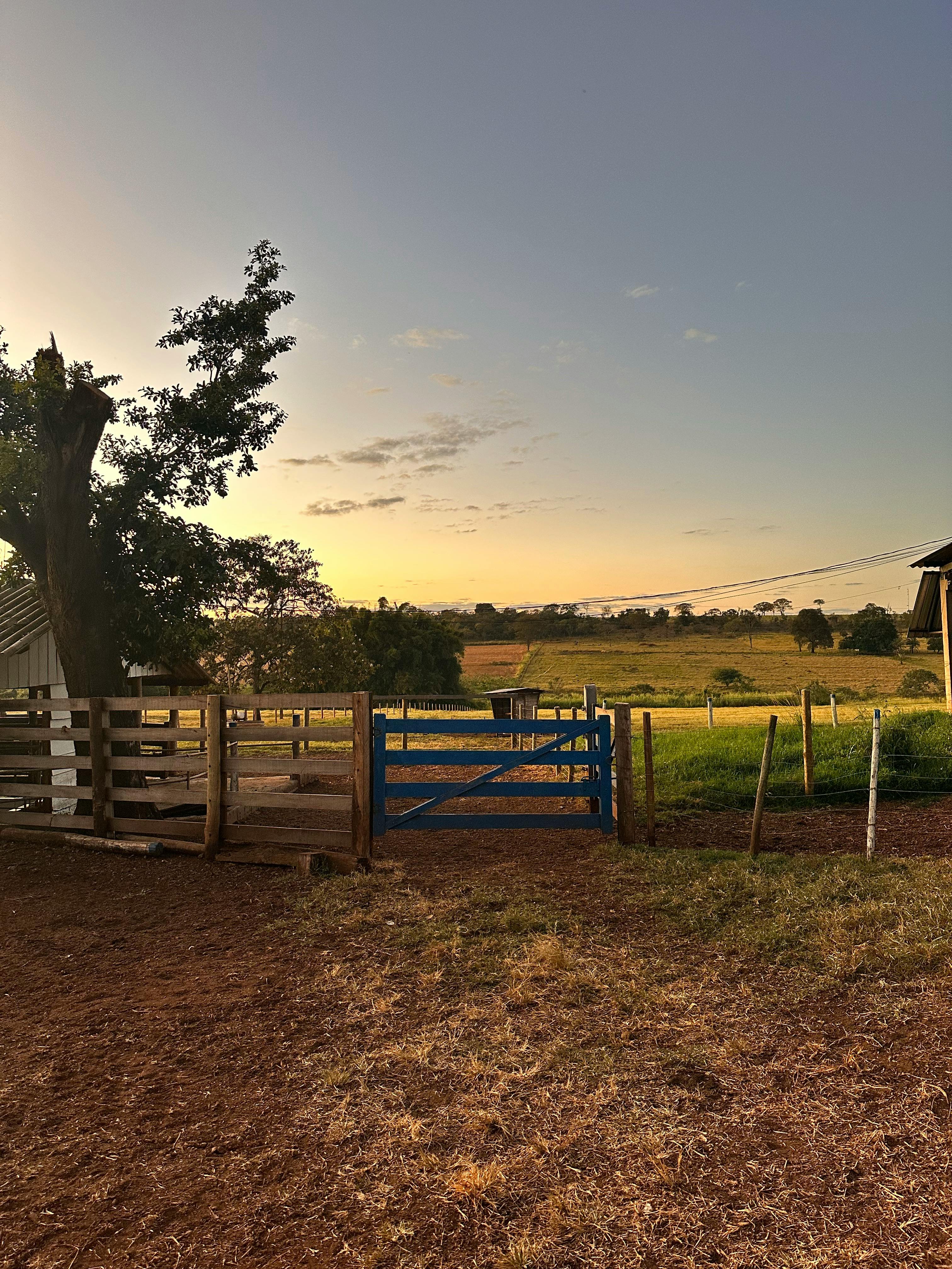 Fence on Farm in Countryside · Free Stock Photo