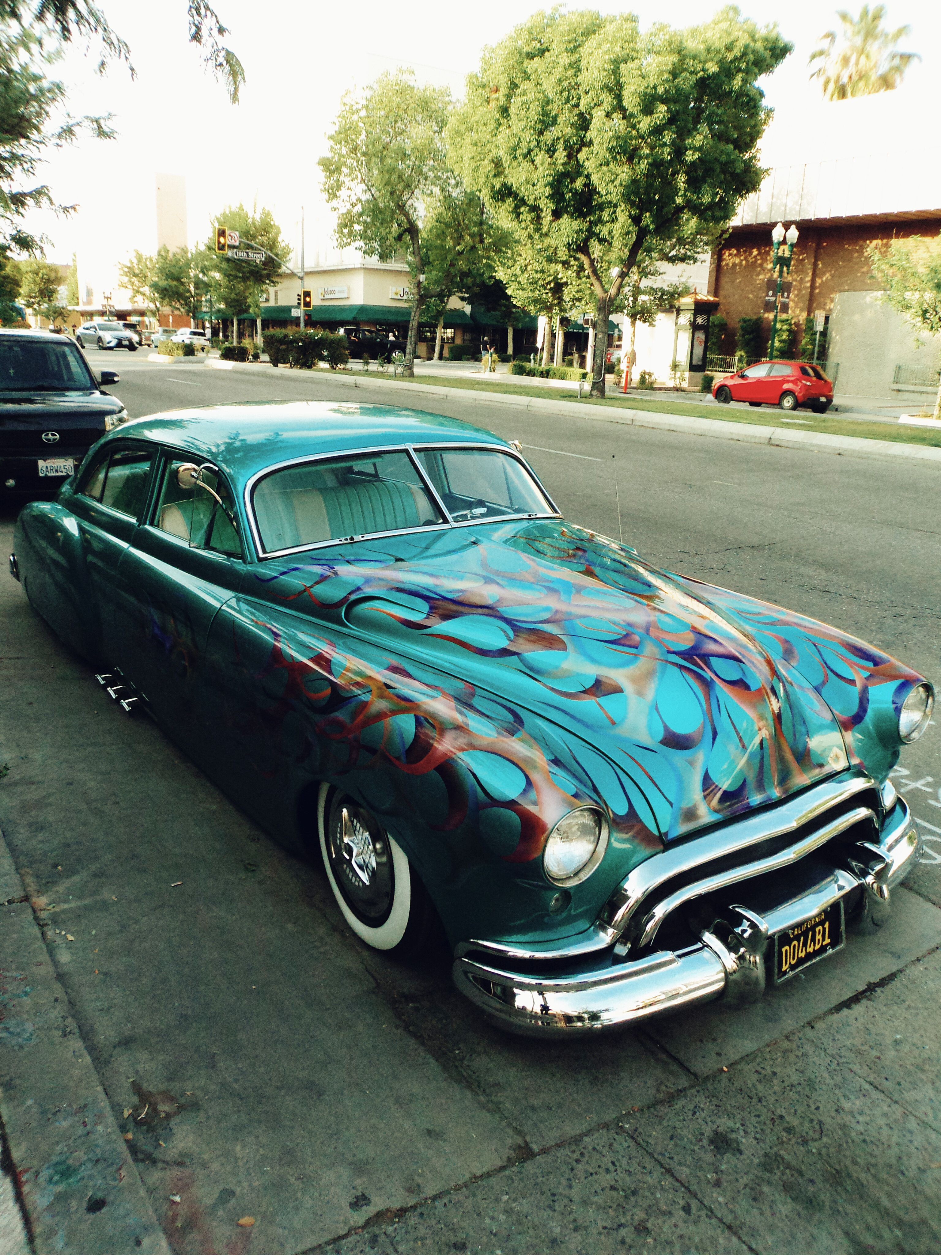 Vintage Car with Custom Paint · Free Stock Photo