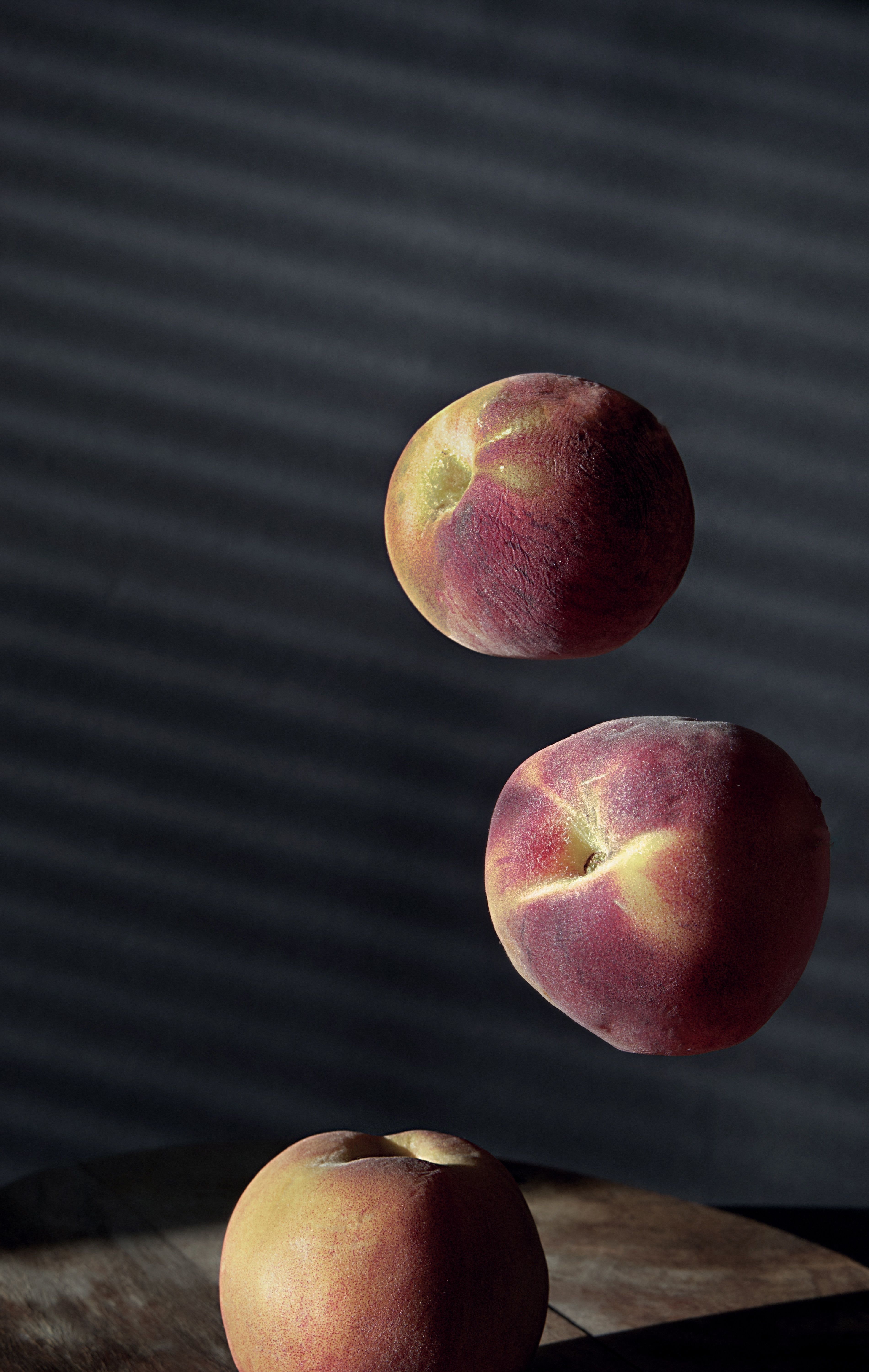 Close up of Flying Peaches · Free Stock Photo