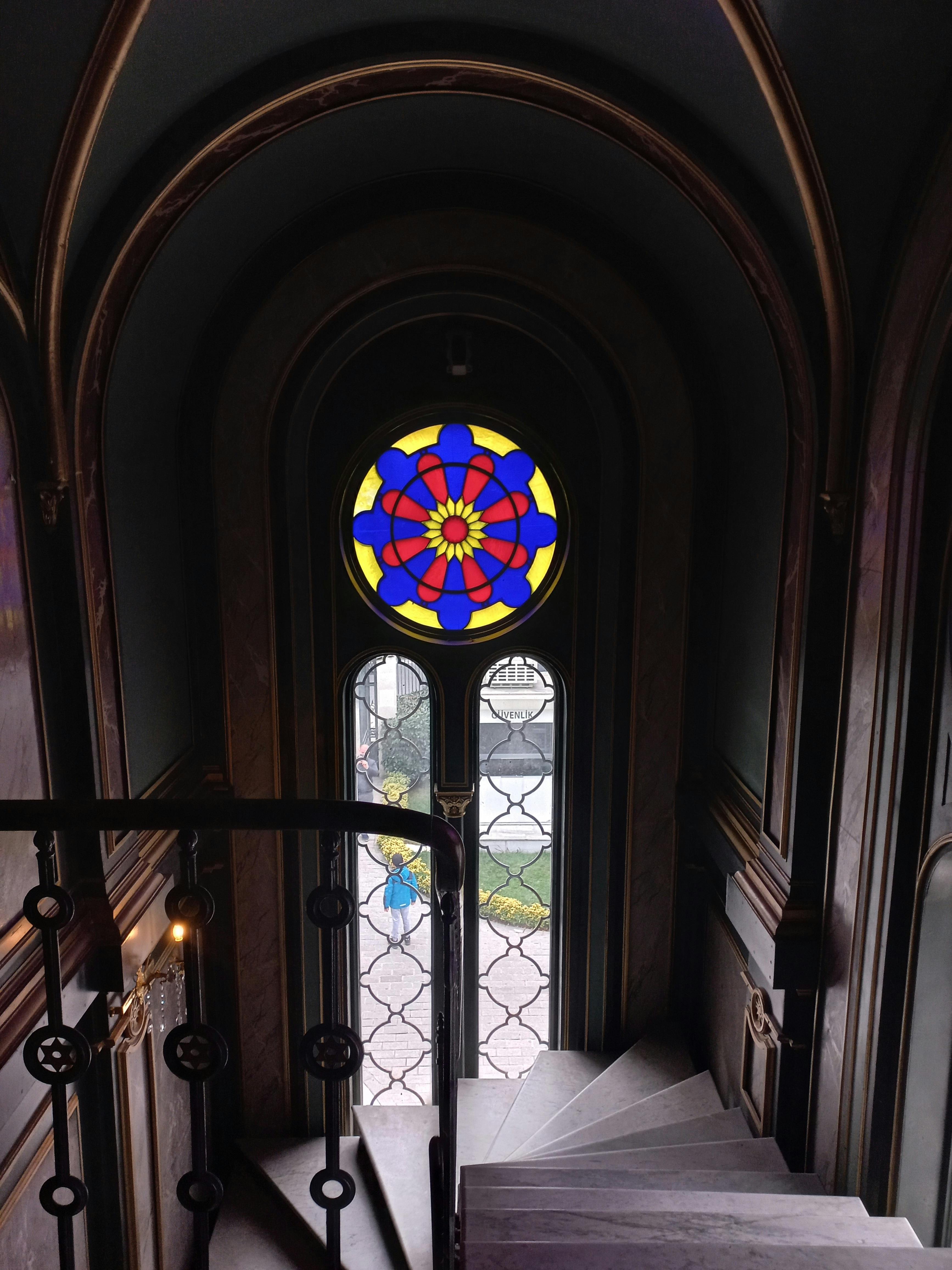 Stained Glass over Windows in Church · Free Stock Photo