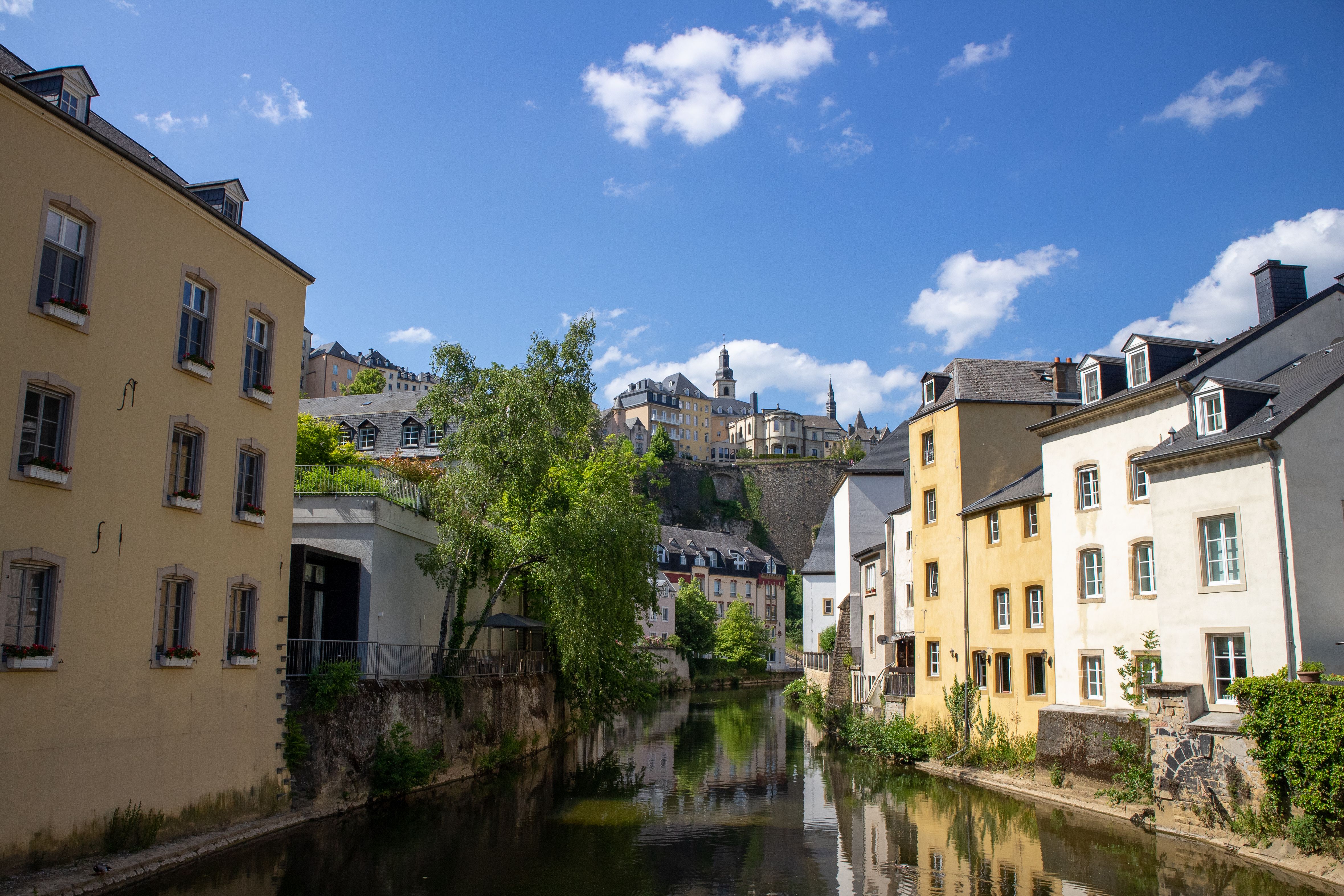 Buildings around River in Luxembourg · Free Stock Photo