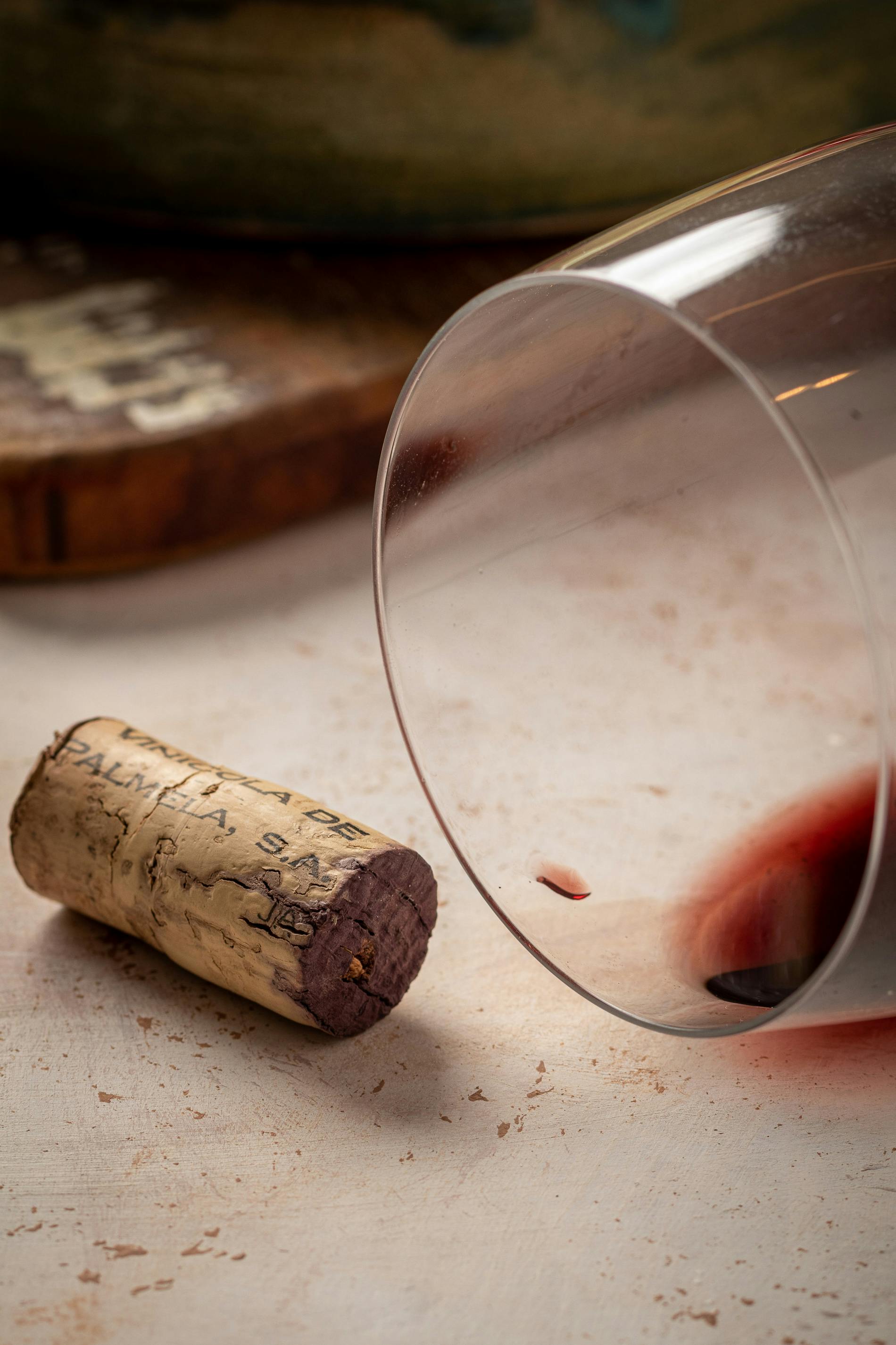 Brown Corks on Clear Wine Glass · Free Stock Photo