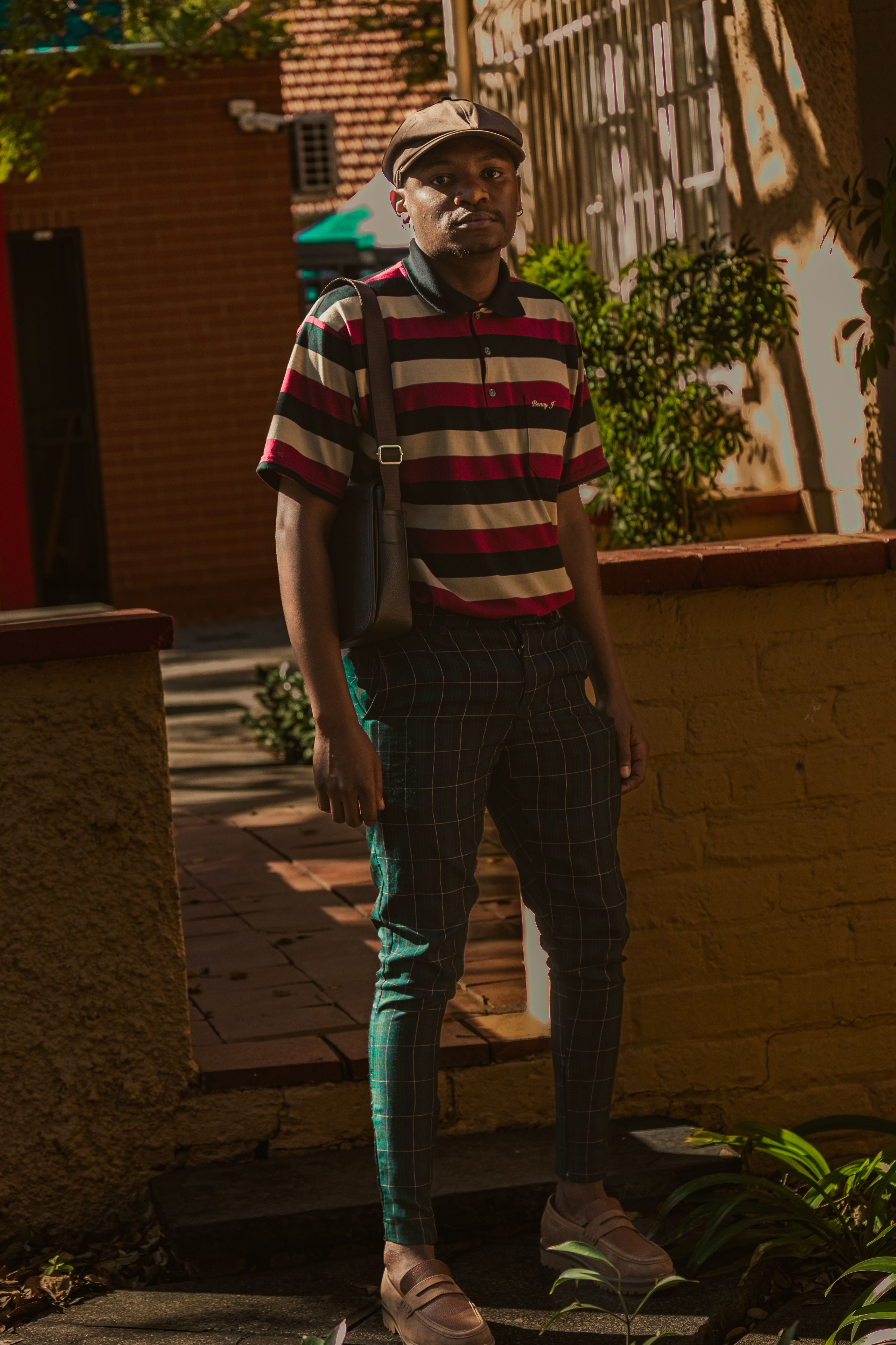 Man Posing on Street in Town · Free Stock Photo