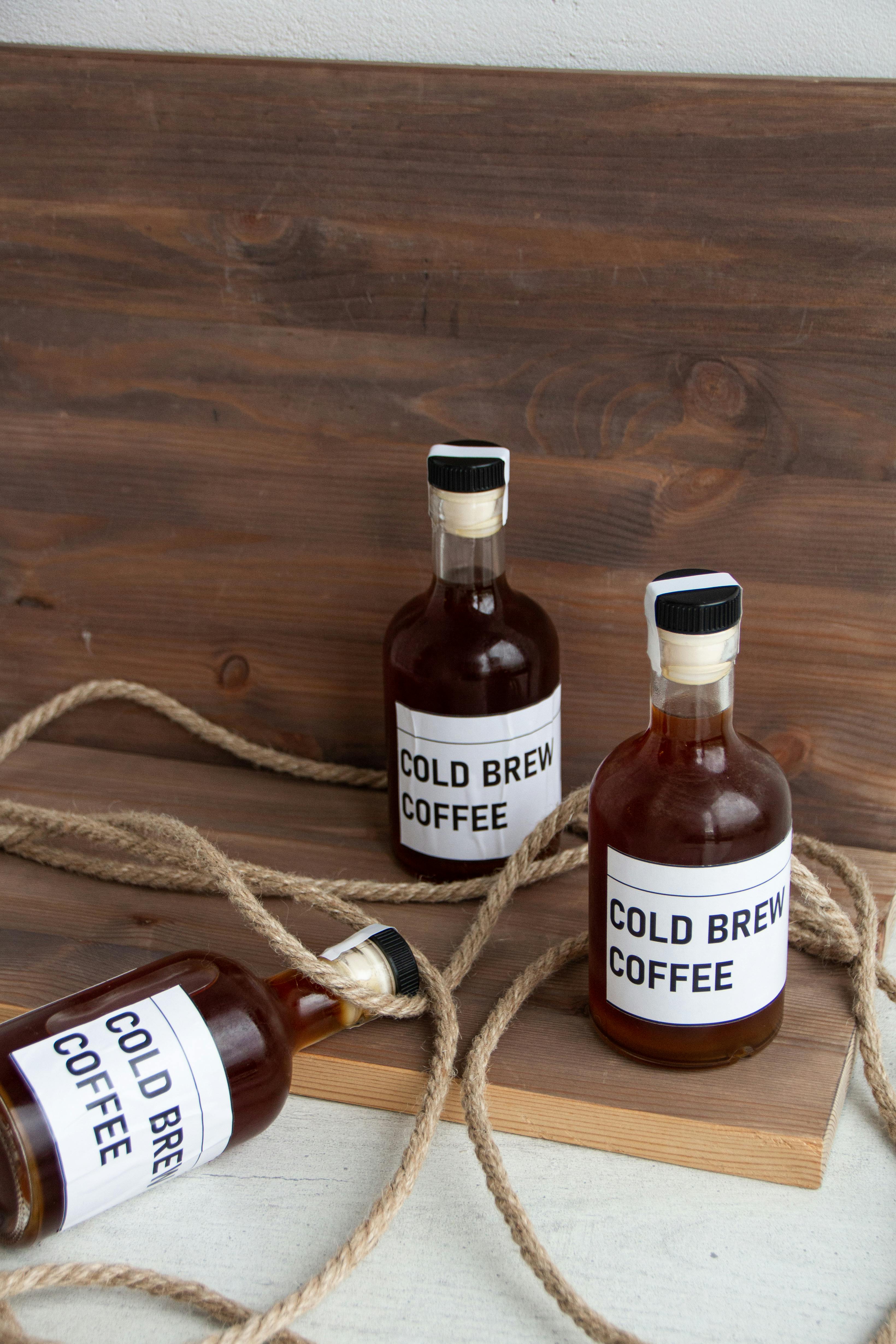 Cold Brew Coffee Bottles · Free Stock Photo