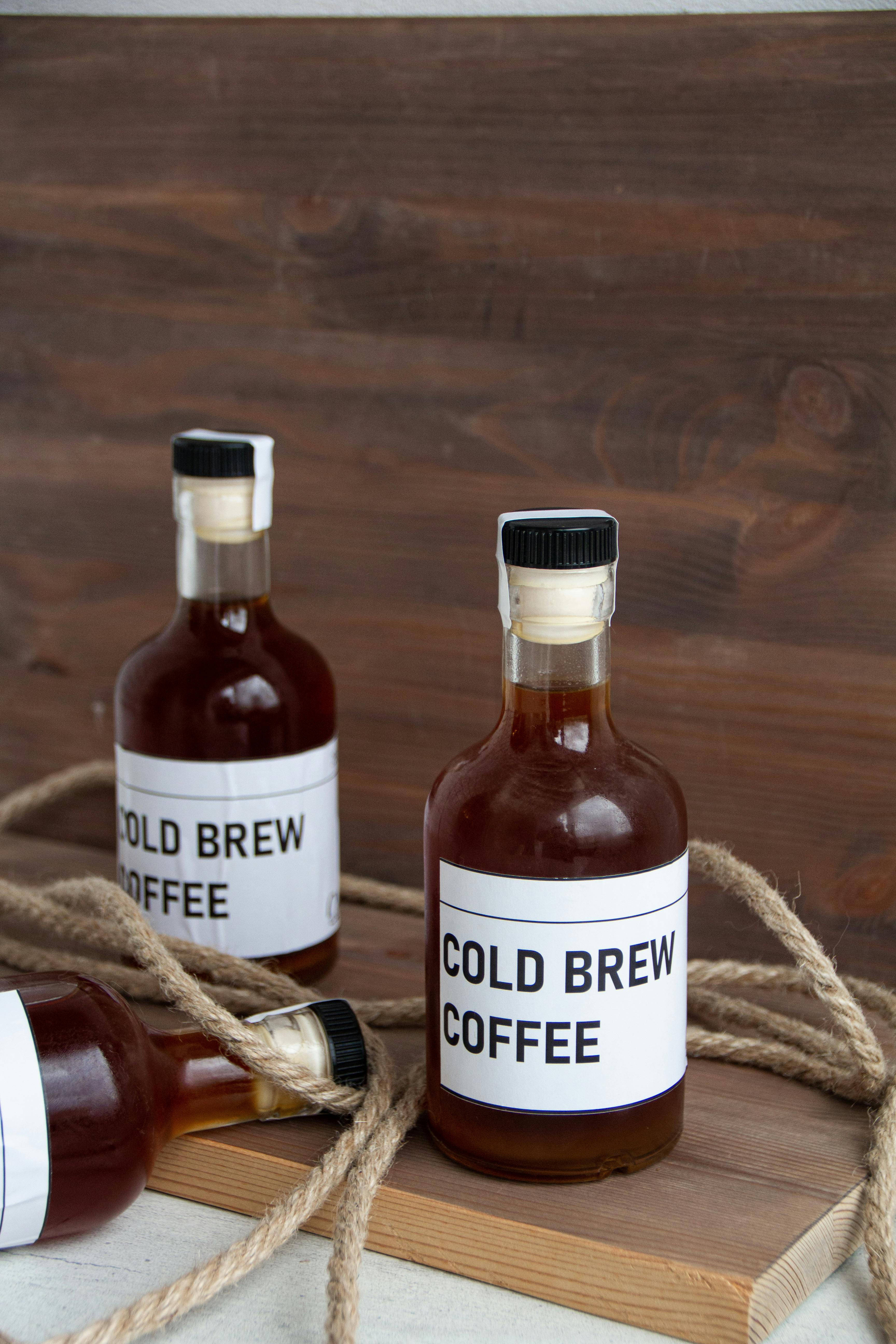 A Bottle with Cold Brew Coffee · Free Stock Photo