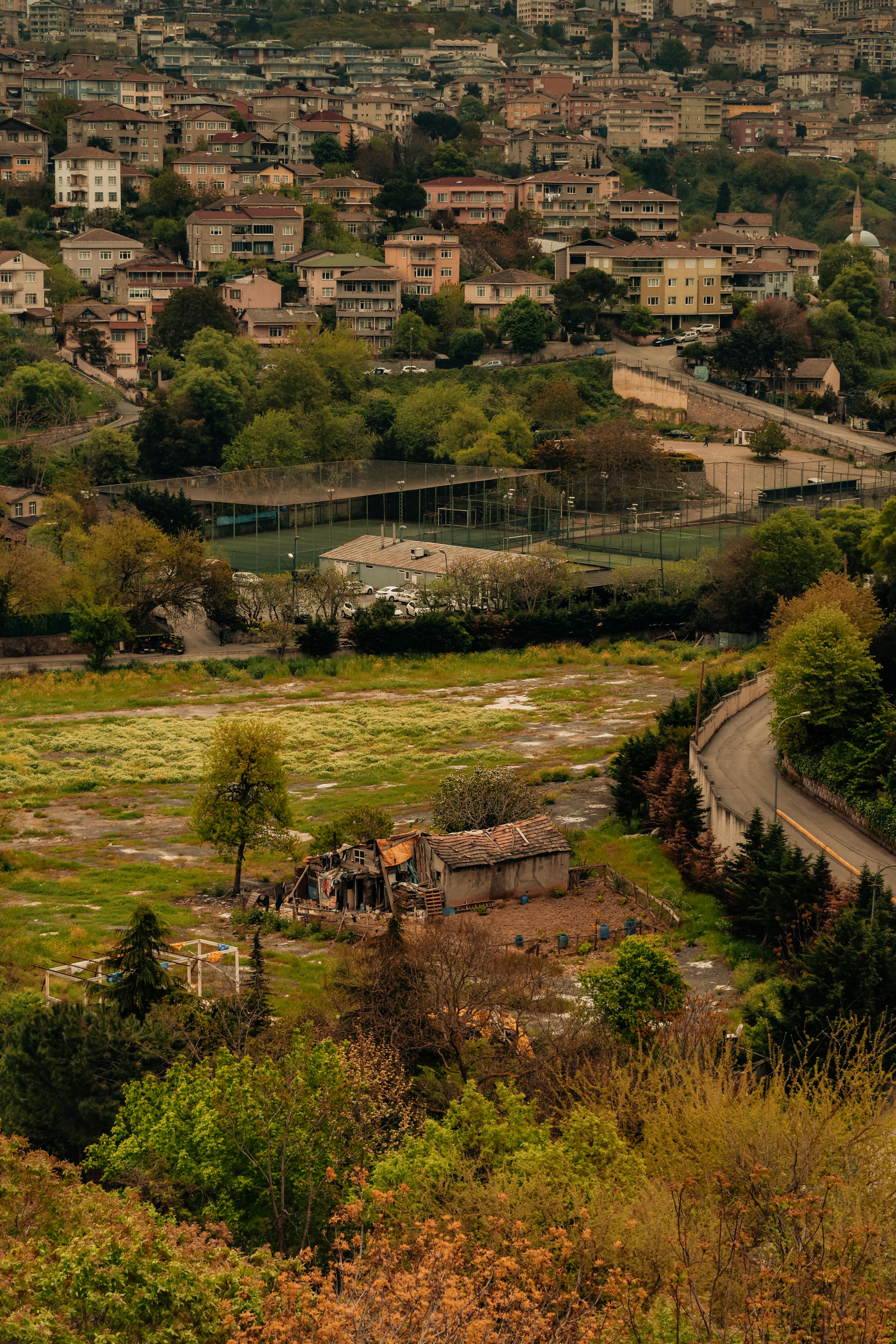 A view of a small town and a river · Free Stock Photo