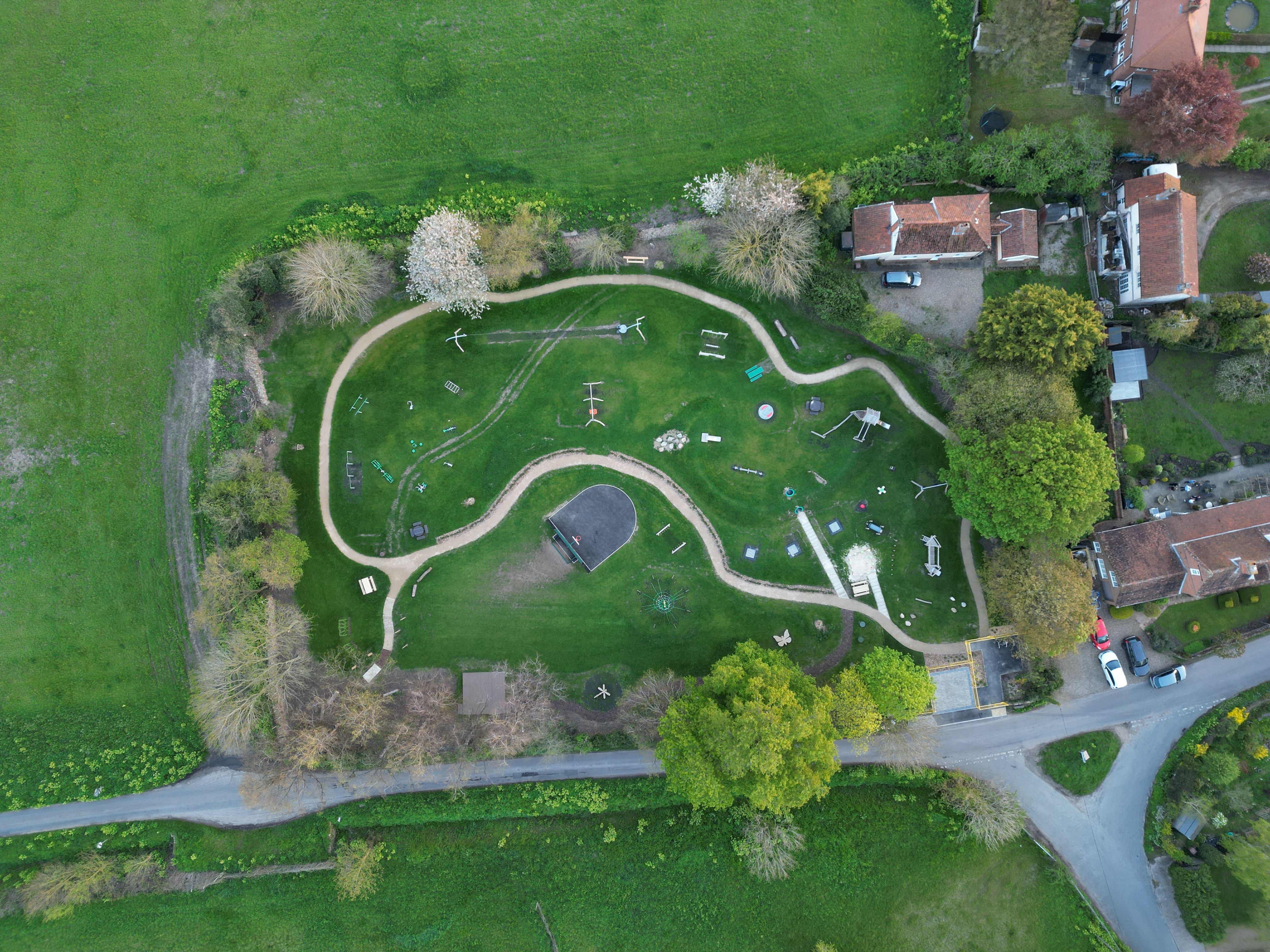Playground top-down view · Free Stock Photo