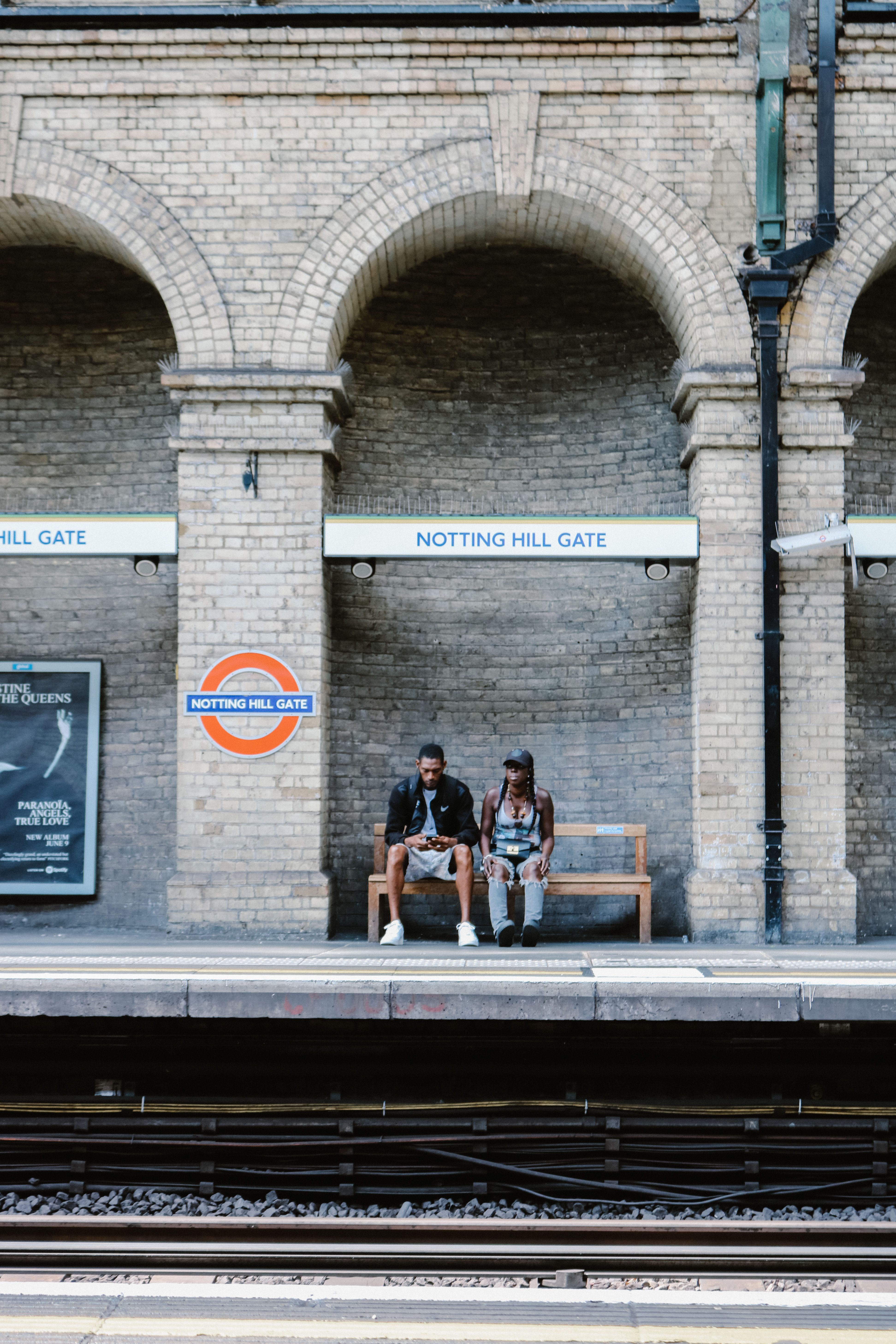 Commuters Waiting at Subway Station · Free Stock Photo