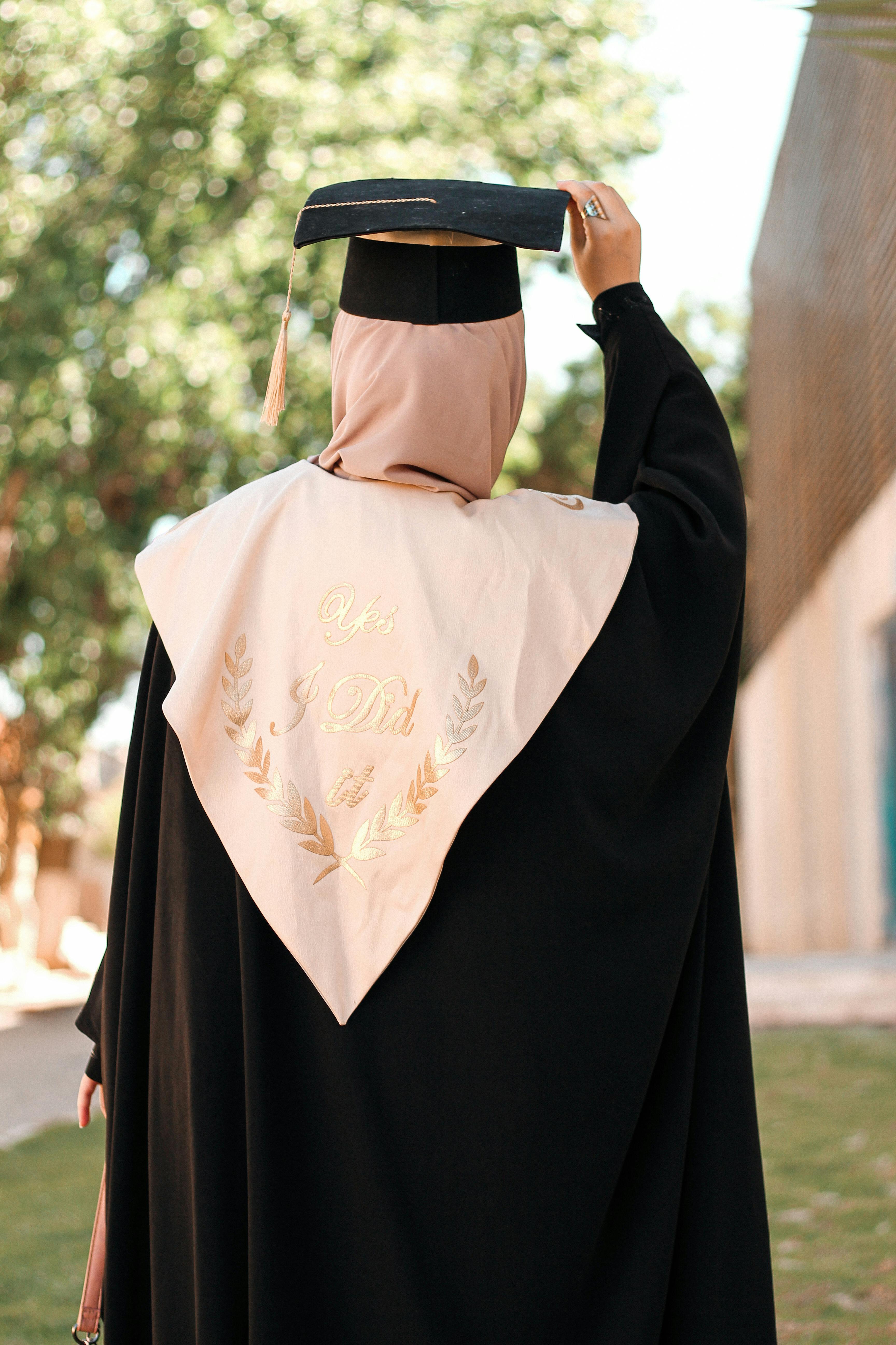 Graduate in Academic Hat and Hijab · Free Stock Photo