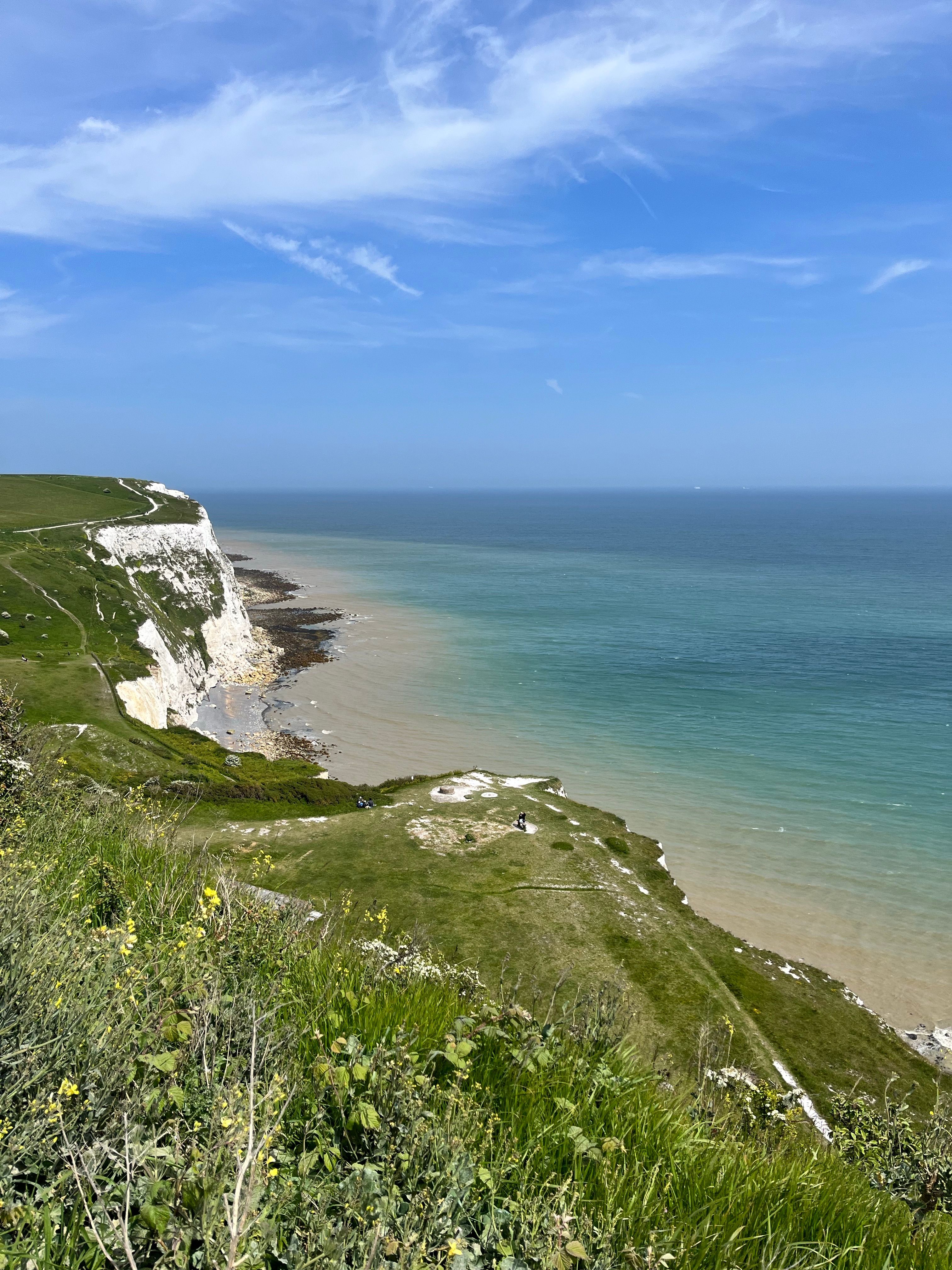 Scenic View of a Cliff and Sea · Free Stock Photo